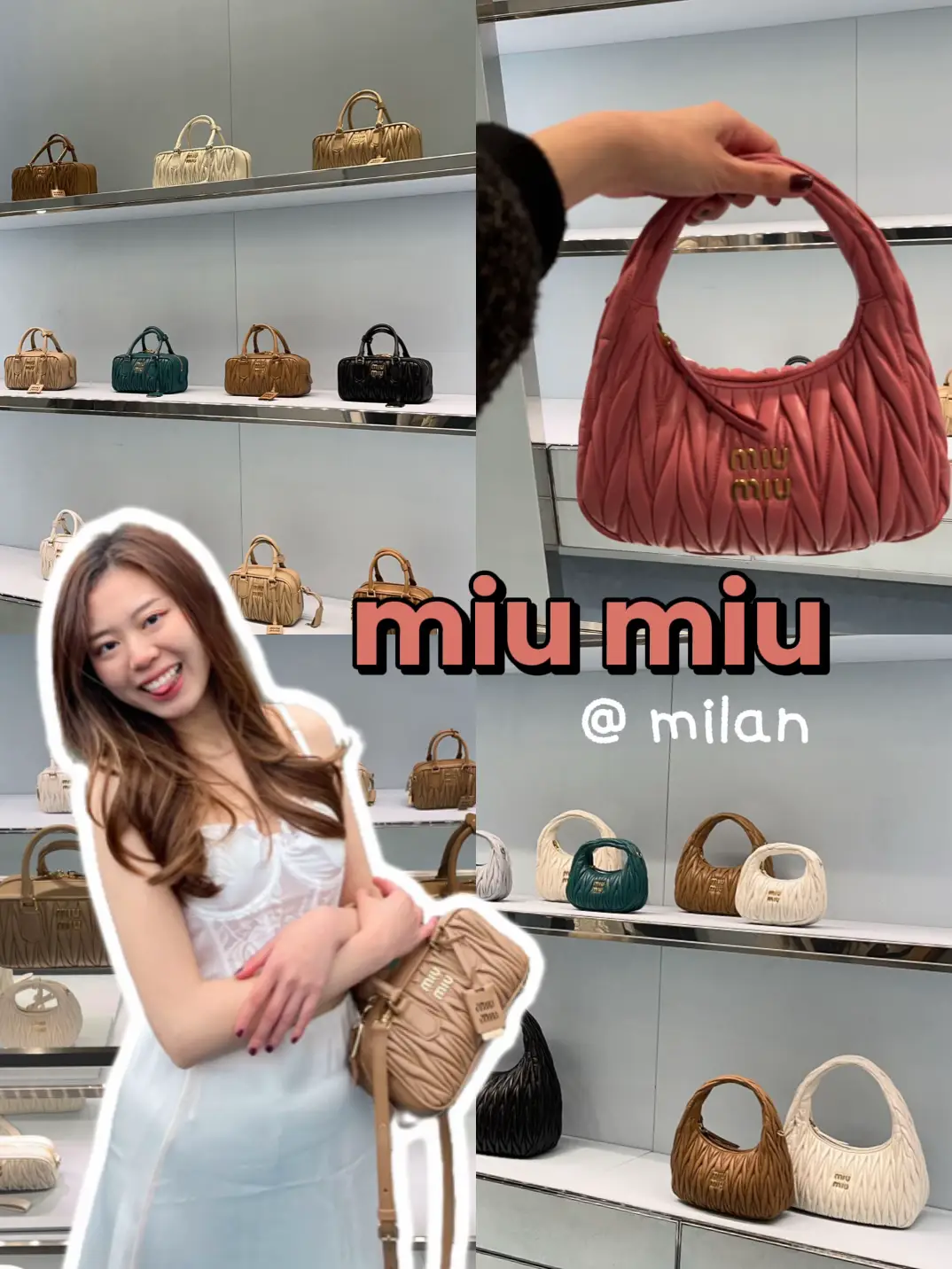 พาช้อป miu miu ที่ Milan italy ราคาดีกว่ามั้ย?!? | แกลเลอรีที่โพสต์โดย 蜜🌷 | Lemon8