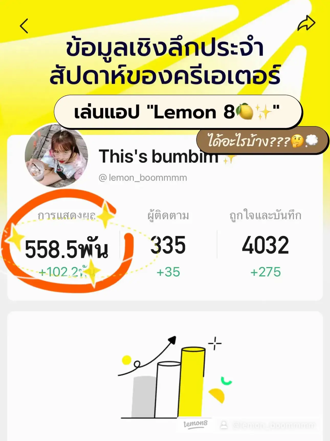 1 เดือนได้อะไรจากlemon8🍋?? | แกลเลอรีที่โพสต์โดย qwnattawadee | Lemon8