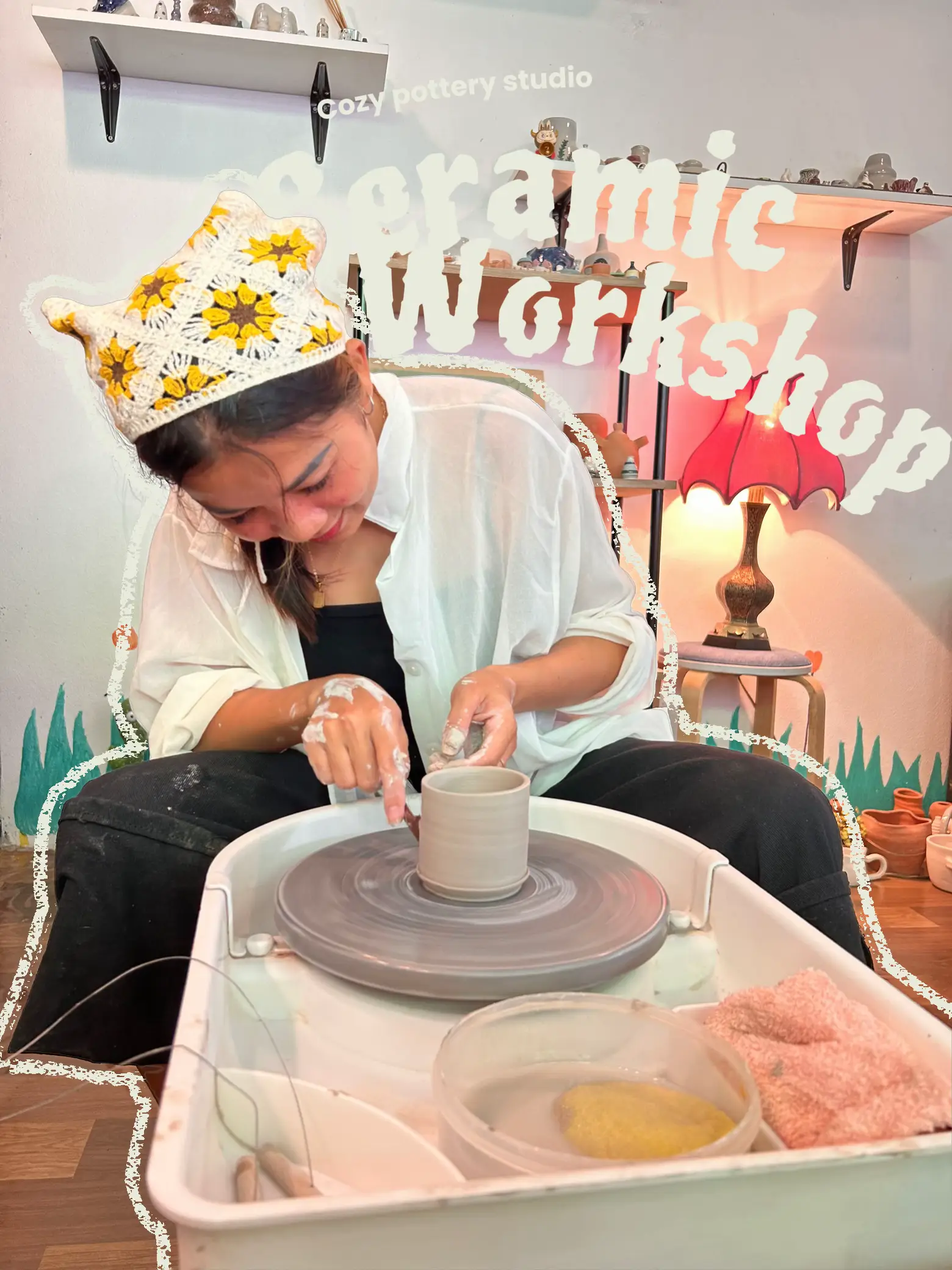 Workshop Ceramic ที่ cozy pottery studio จ.ราชบุรี | แกลเลอรีที่โพสต์โดย Happylittleart | Lemon8