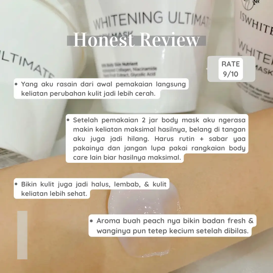 Iswhite Body Mask Ampuh Bikin Kulit Auto Cerah ⁉️ | Galeri diposting ...