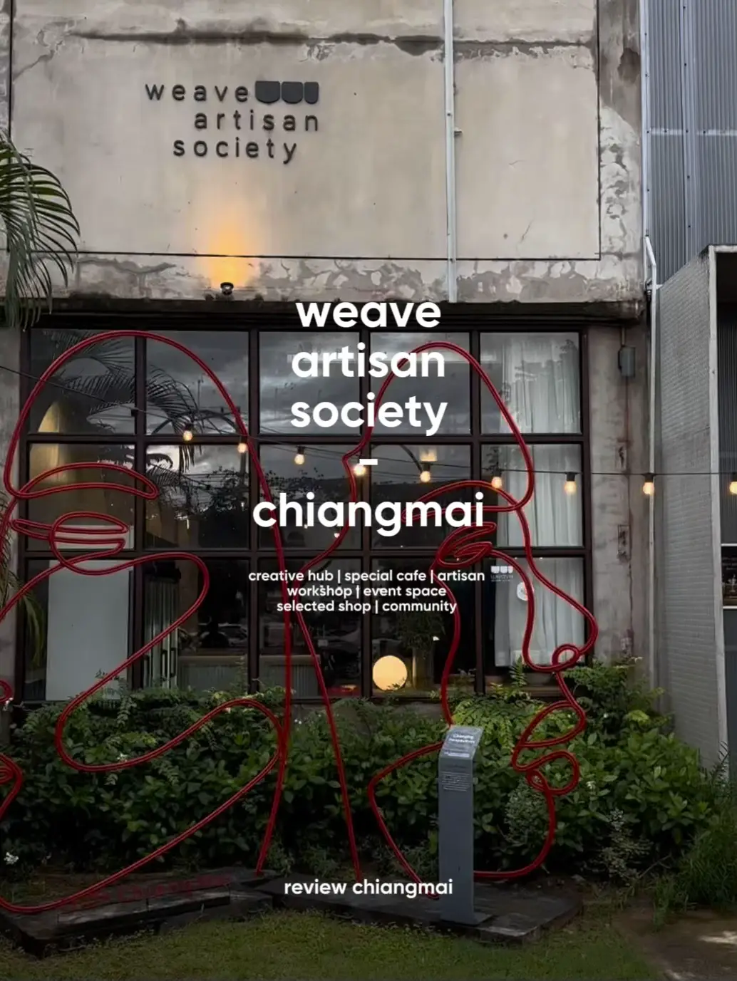 คอมมูนิตี้ vibeดี ของคนชอบศิลปะ ย่านวัวลายเชียงใหม่ 🎨📍 | วิดีโอที่เผยแพร่โดย draft ️. | Lemon8