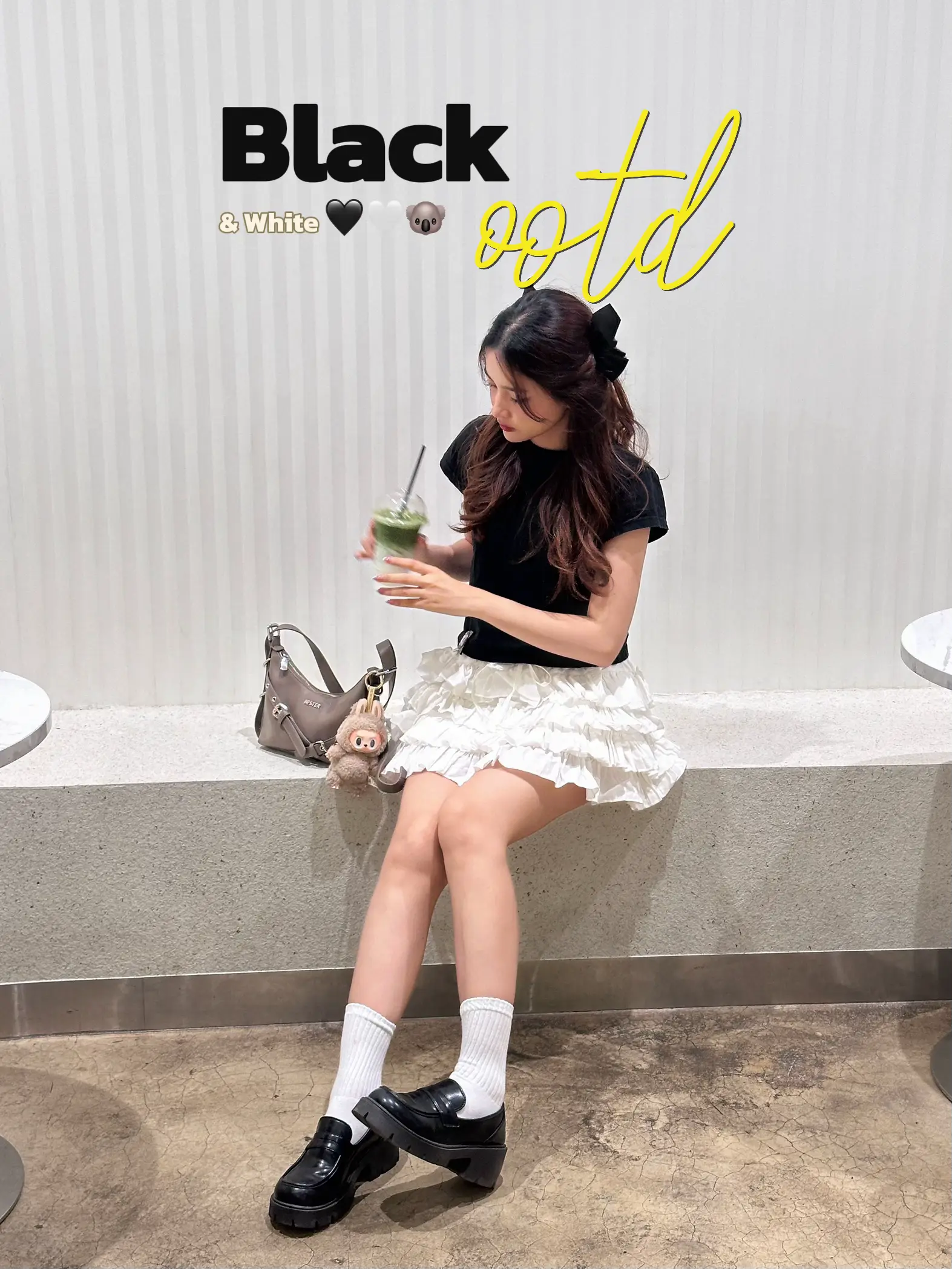 Elf_ootd 05 : แมทช์สีขาว ดำ ก็น่ารักได้🫶🏻 | แกลเลอรีที่โพสต์โดย Elf ...
