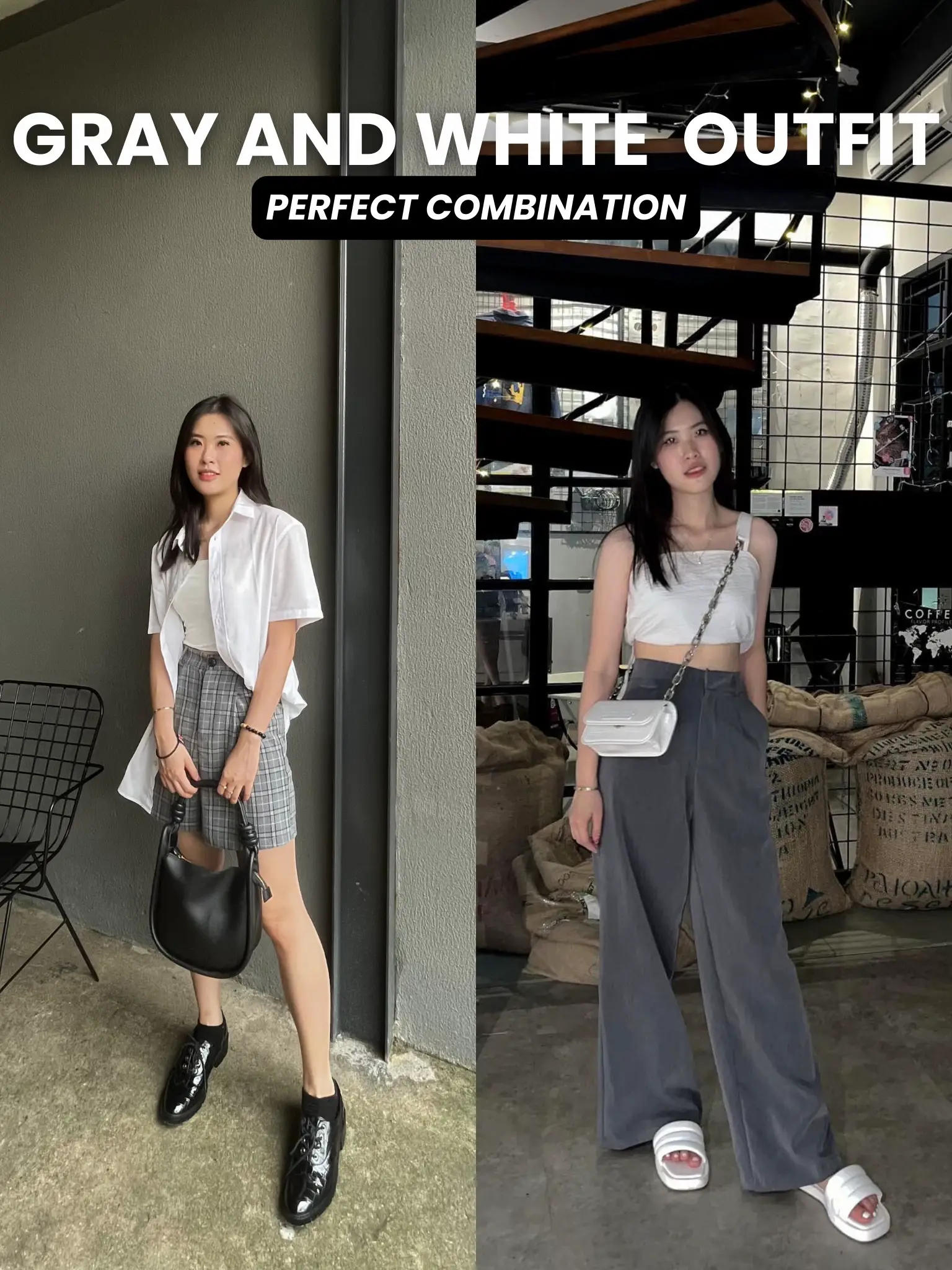 Gray and White Outfit Perfect Combination | Gallery posted by jesslynkwan | Lemon8