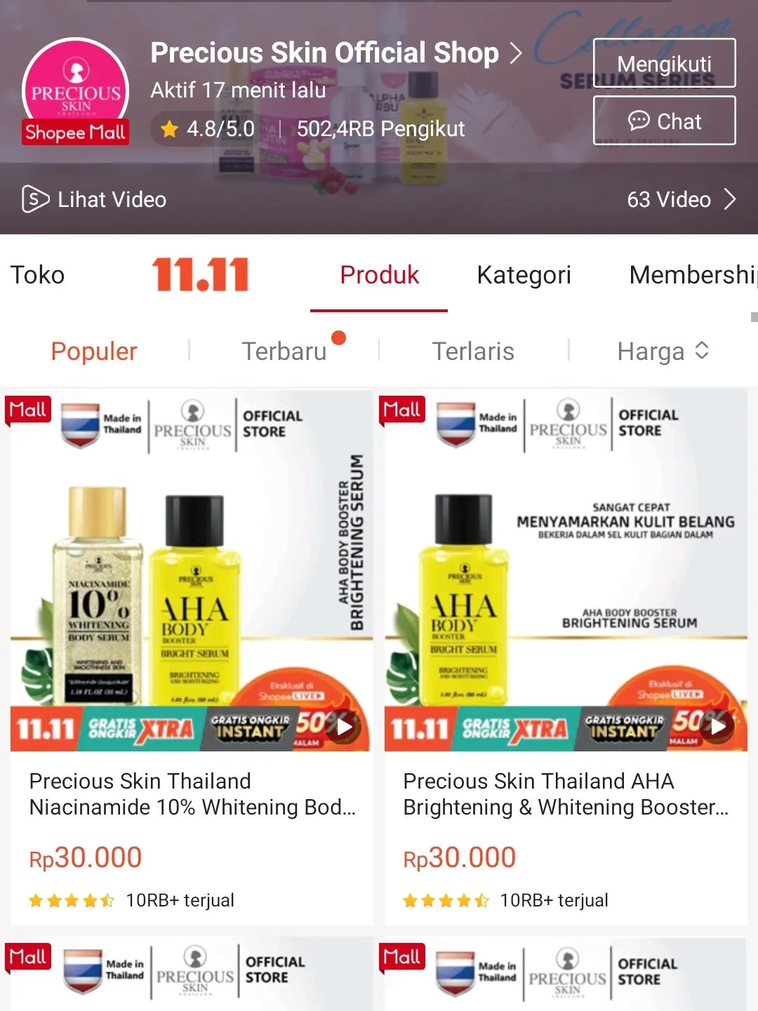 Rekomendasi toko bodycare di shopee | Galeri diposting oleh mom shanum ...