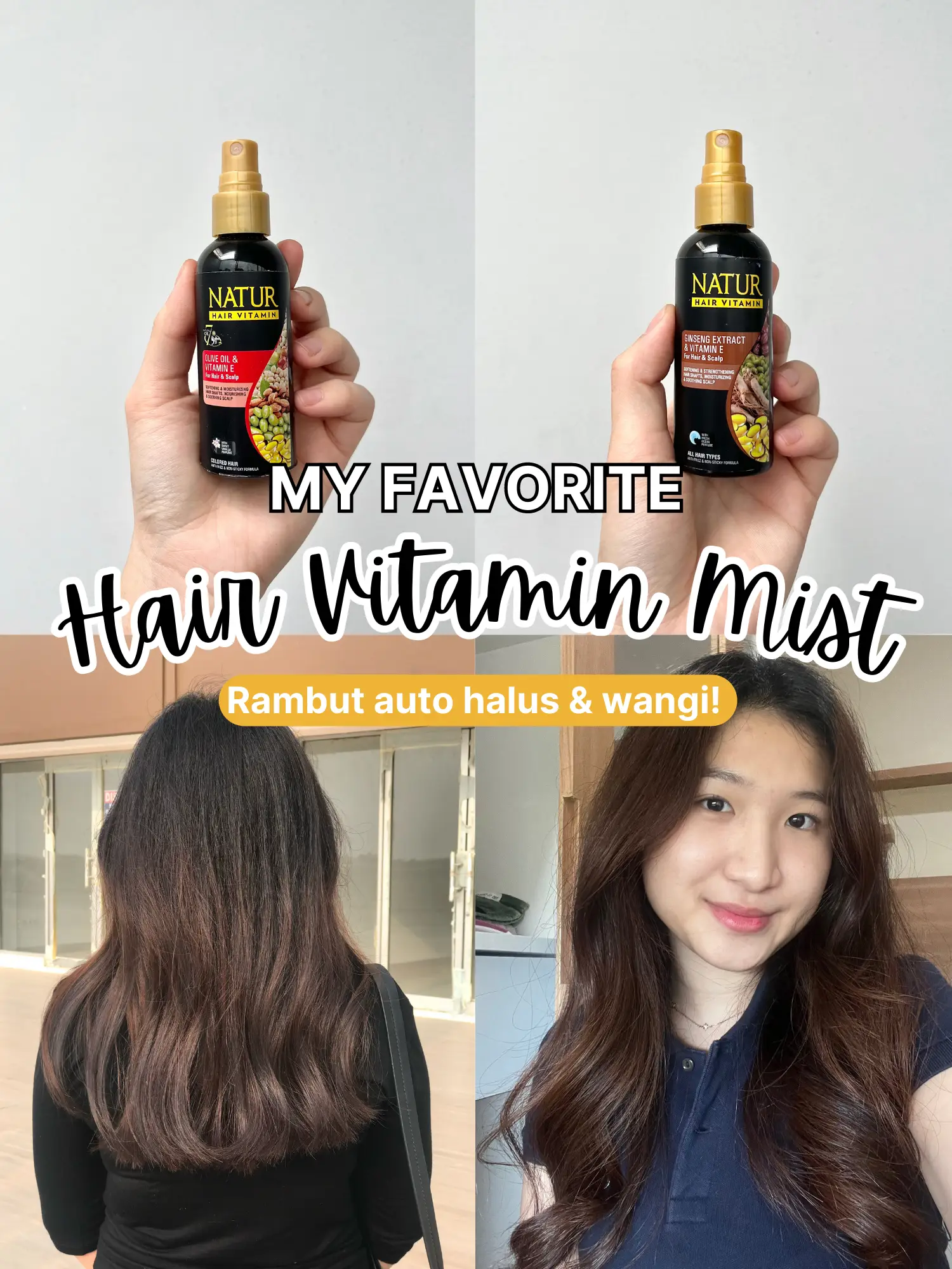 FAVORITE HAIR VITAMIN MIST! Rambut Halus & Wangi 😍 | Galeri diposting oleh Audi Lukita | Lemon8