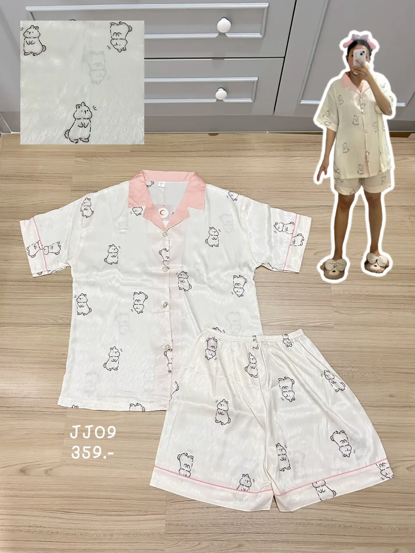 ป้ายยาชุดนอนผ้าSatin เหมาะกับซัมเมอร์ซัมใจ ☀️☁️ เริ่มต้น 2xx 💖 | แกลเลอรีที่โพสต์โดย 148cmgirl 🎀 ...