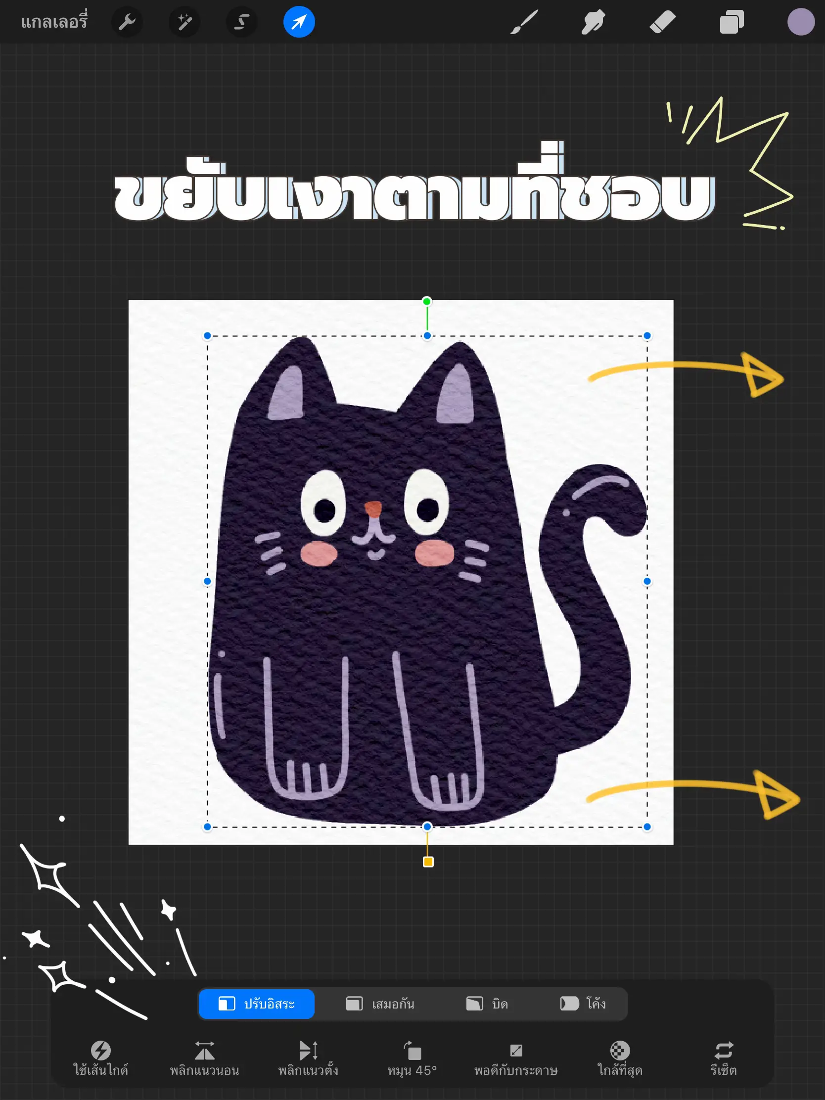 สอนทำเงา ให้รูปภาพ โดย Procreate | แกลเลอรีที่โพสต์โดย Nisa | Lemon8