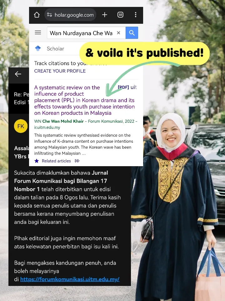 My Paper is Published in UiTM Edu & Google Scholar | Gallery posted by wnurdayana | Lemon8