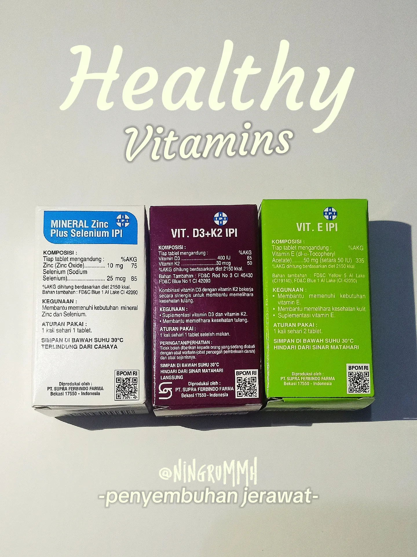 3 Vitamin Penunjang Glow Up Ala Aku | Galeri diposting oleh NINGRUM HIDAYAH | Lemon8