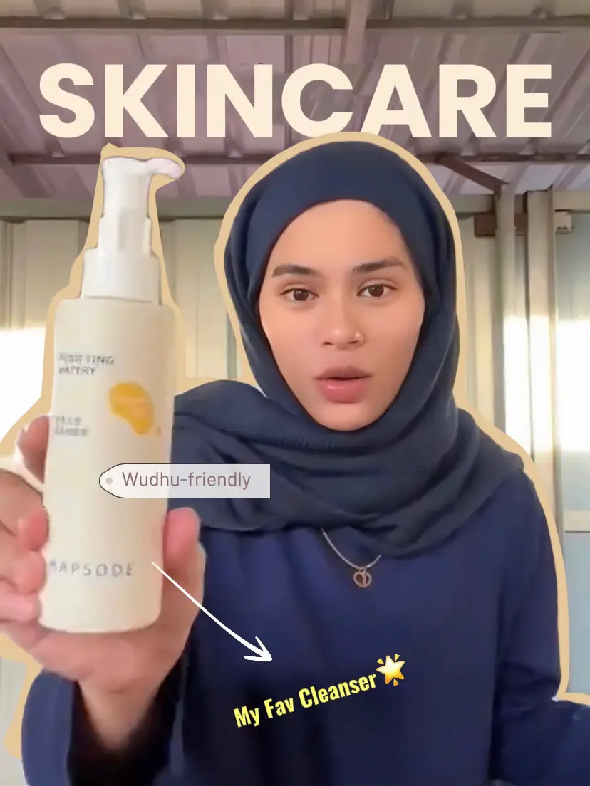 Wudhu Friendly 2-in-1 Cleanser You Deserve to Own💖 | Video diterbitkan oleh hapsode | Lemon8
