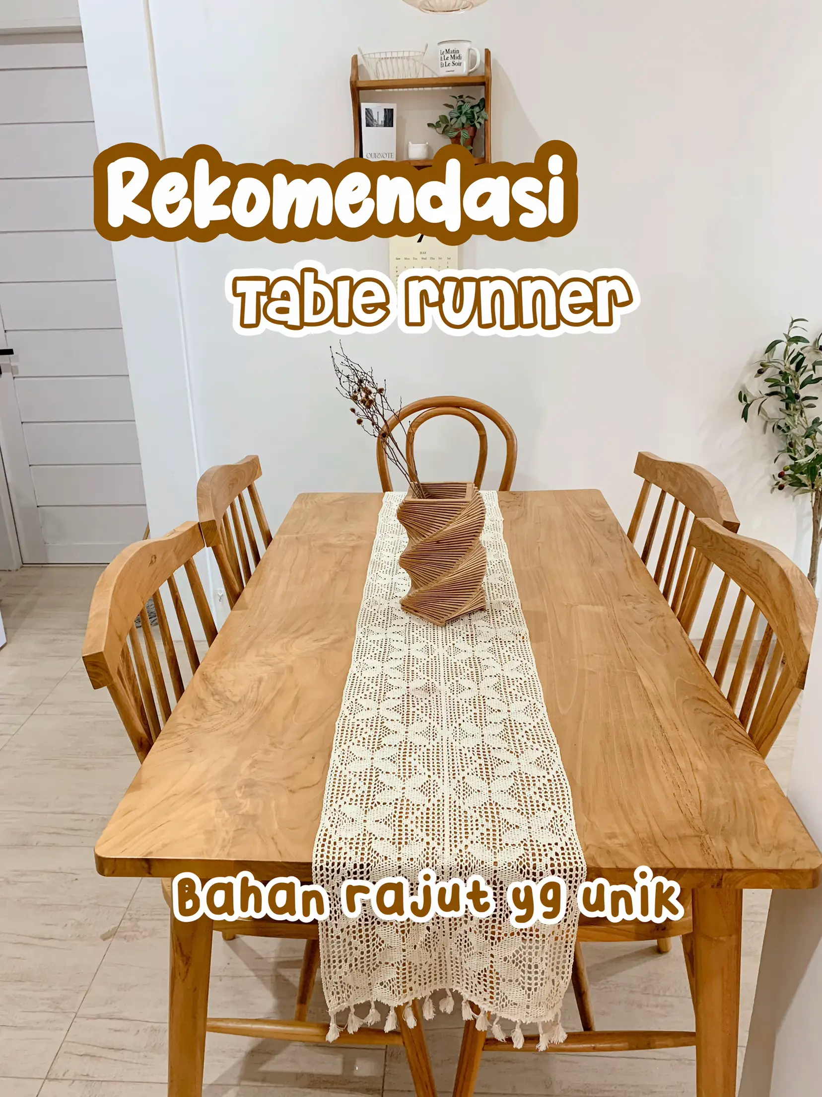 Table runner bahan rajut wajib punya | Galeri diposting oleh rumah_fish ...