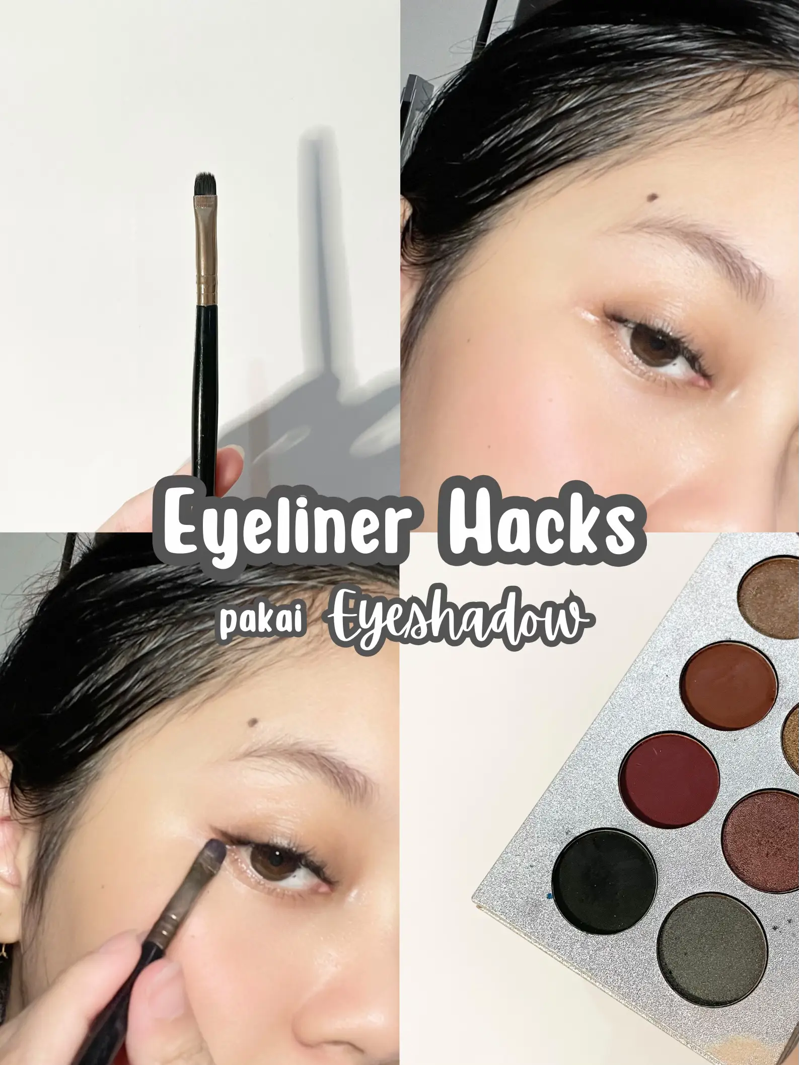 EYELINER HACKS‼️ cocok untuk pemula🤩 | Galeri diposting oleh salgin aulia | Lemon8