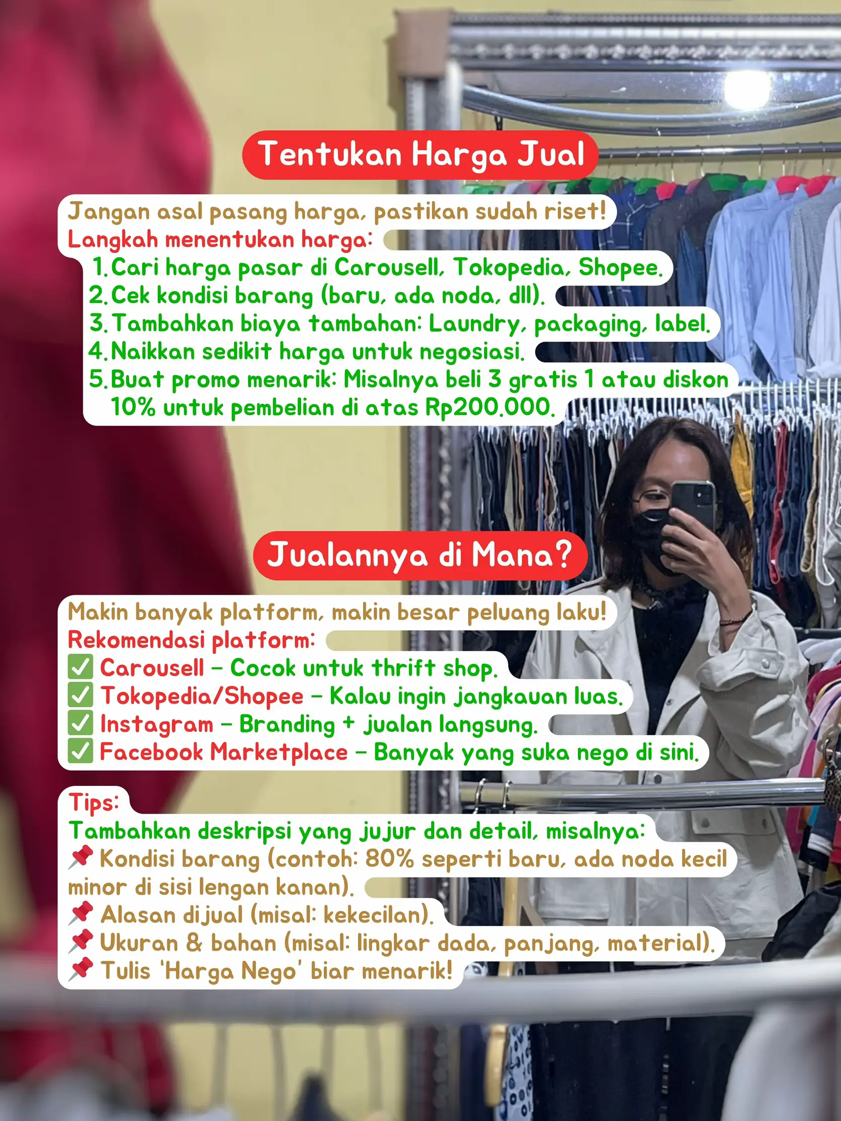 Tips Cuan Bisnis ‼️ Jualan Barang Preloved Thrift 💰 | Galeri diposting oleh Mod | Lemon8