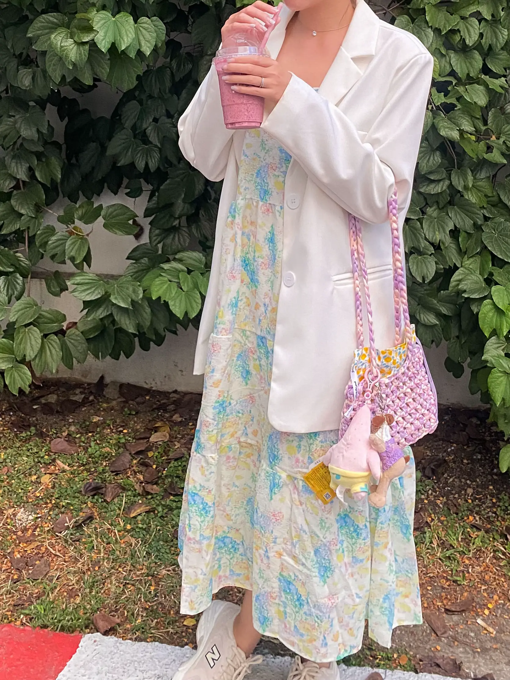 OOTD flower dress 💐 หน้าหนาวดอกไม้ | แกลเลอรีที่โพสต์โดย ε nessei ♡’ | Lemon8