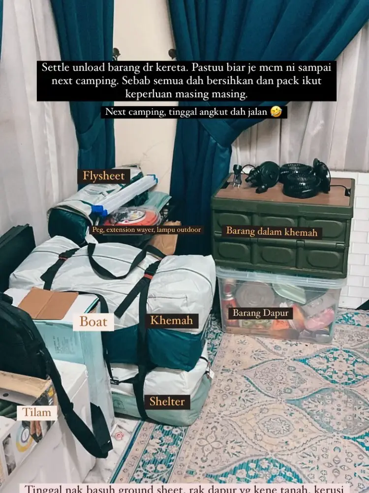 Barang camping selalunya kita | Galeri disiarkan oleh Kids Camping | Lemon8