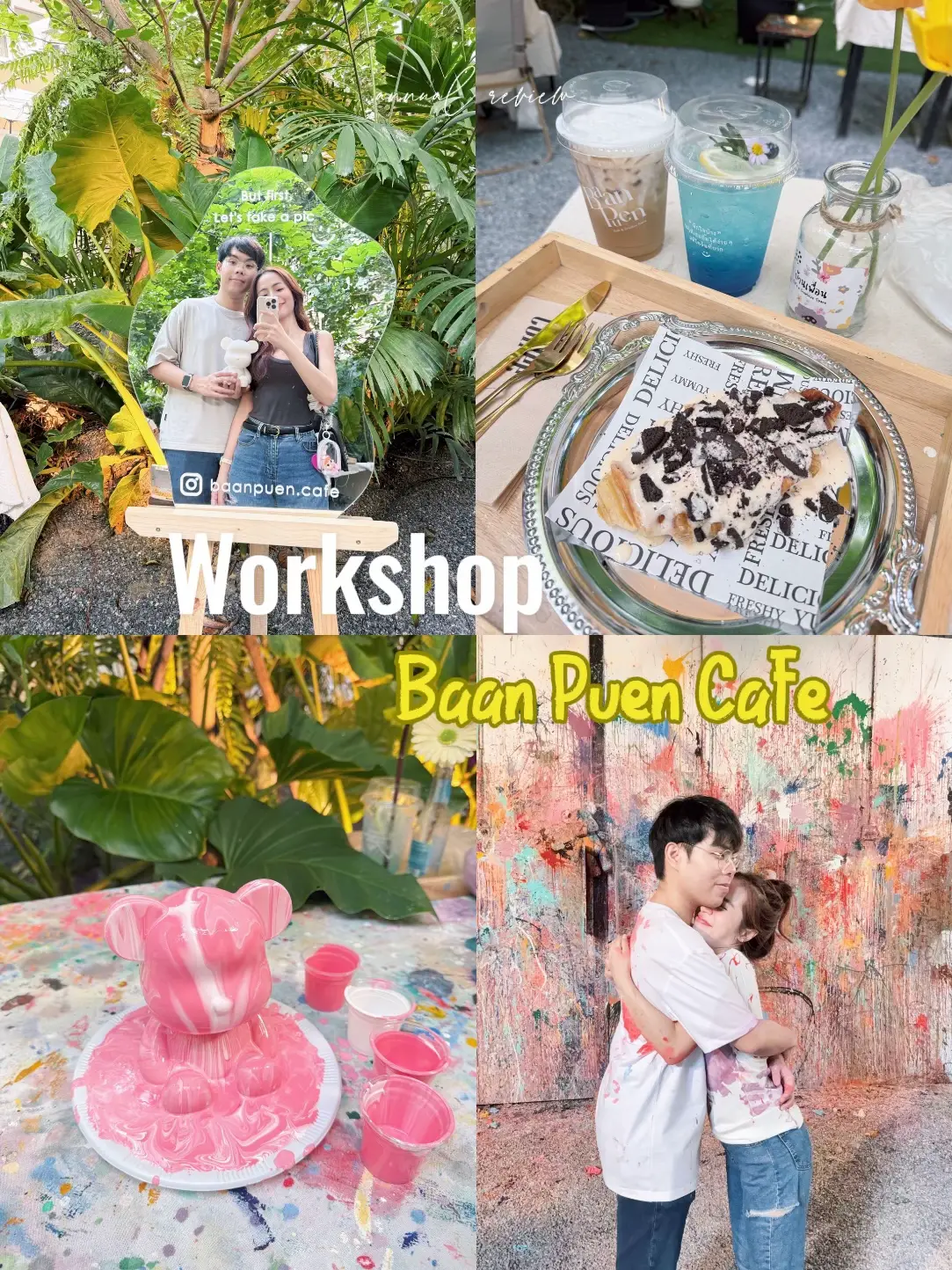 ไปทำ DIY เสื้อกอดกัน!! 🖌️💖 | แกลเลอรีที่โพสต์โดย BAIMON | Lemon8