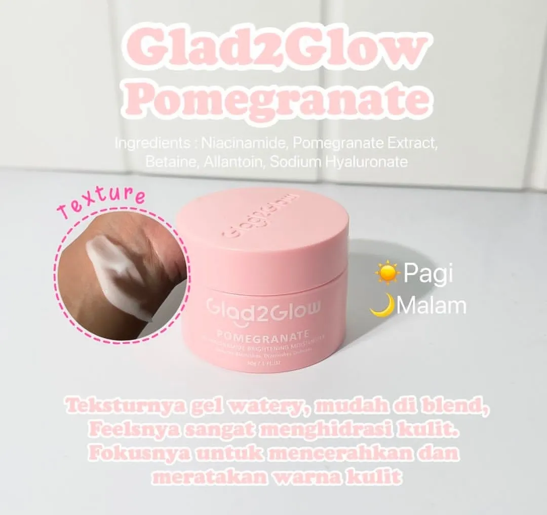 perbedaan moisturizer glad2glow ijo dan ungu - Pencarian Lemon8