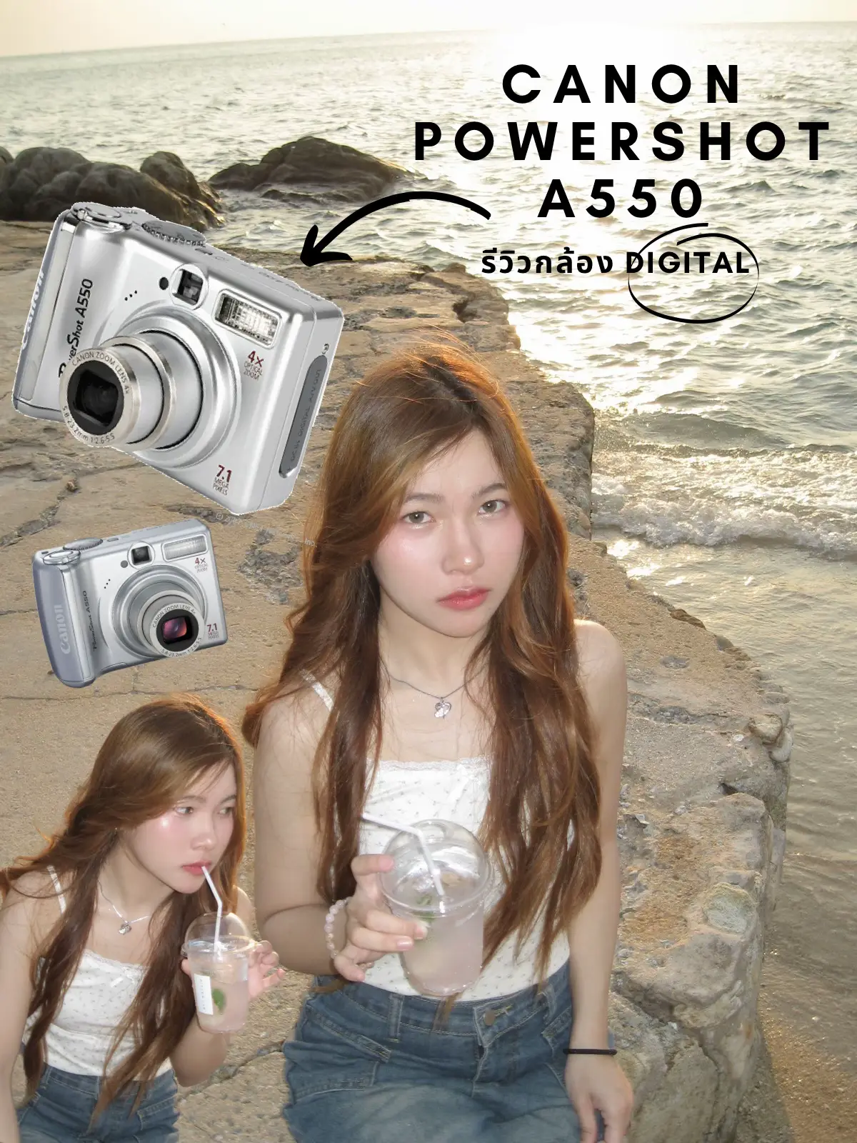 รีวิวกล้อง ดิจิตอล มือสอง Canon PowerShot A550 📸 | แกลเลอรีที่โพสต์โดย ADA | Lemon8