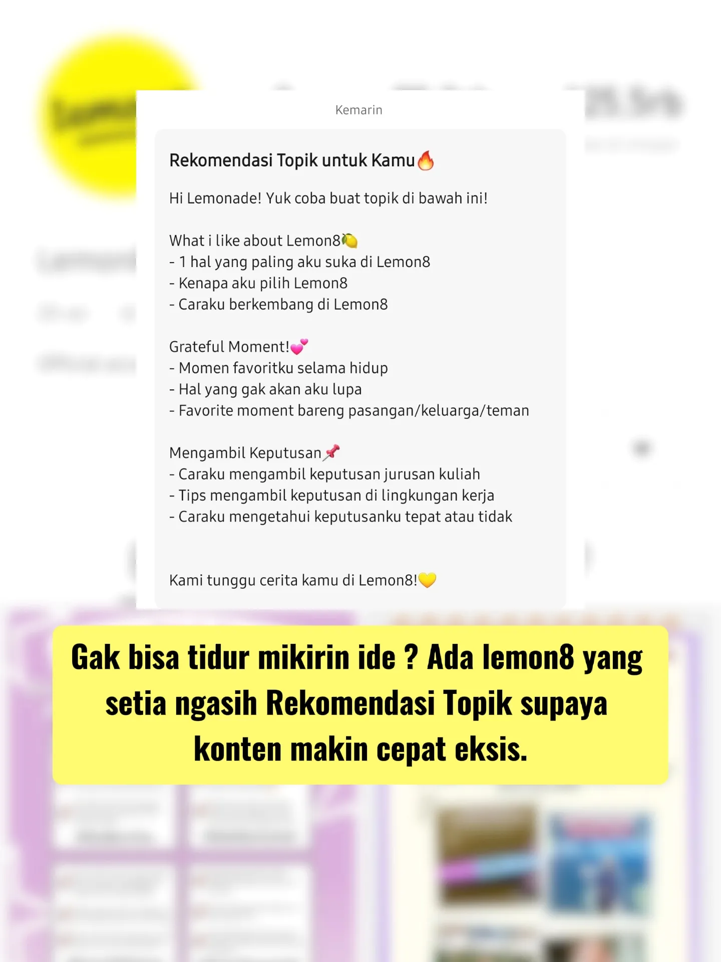 LEMON8 GAK BISA DIAM ‼️ BIKIN AKU JADI ️ | Galeri diposting oleh Miss Pricilia ️ | Lemon8
