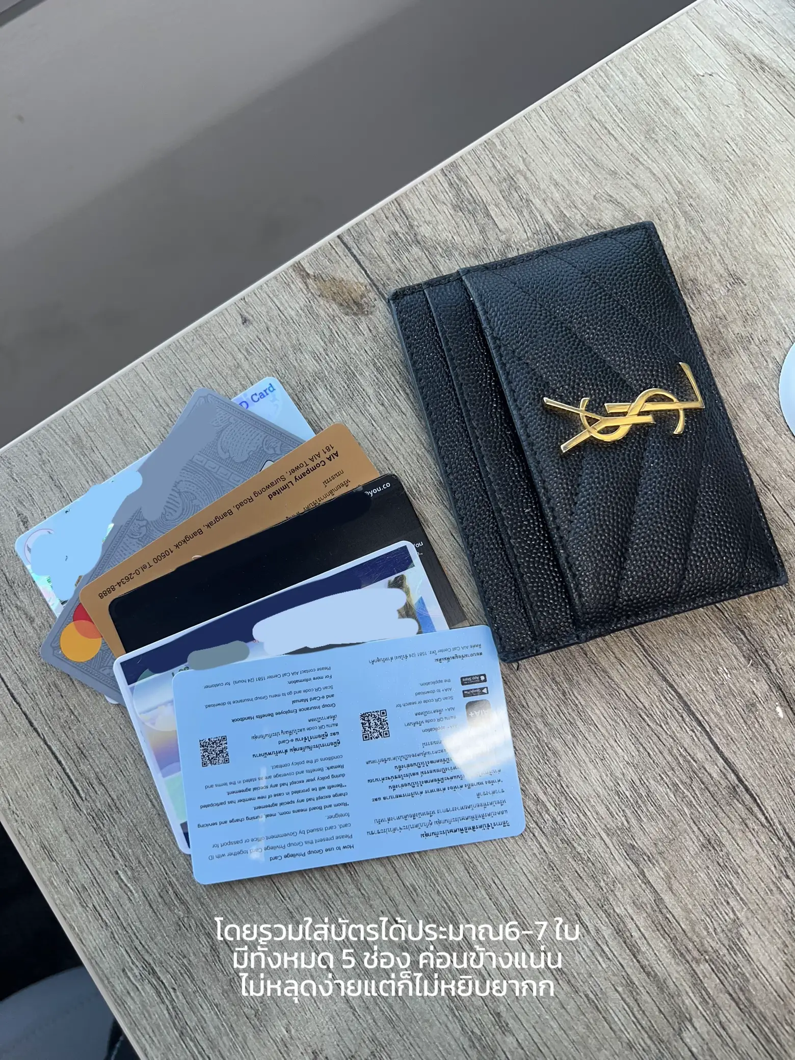 YSL card holder 8,xxx.- คุ้มไหม? 🖤 | แกลเลอรีที่โพสต์โดย parrns 💌 | Lemon8