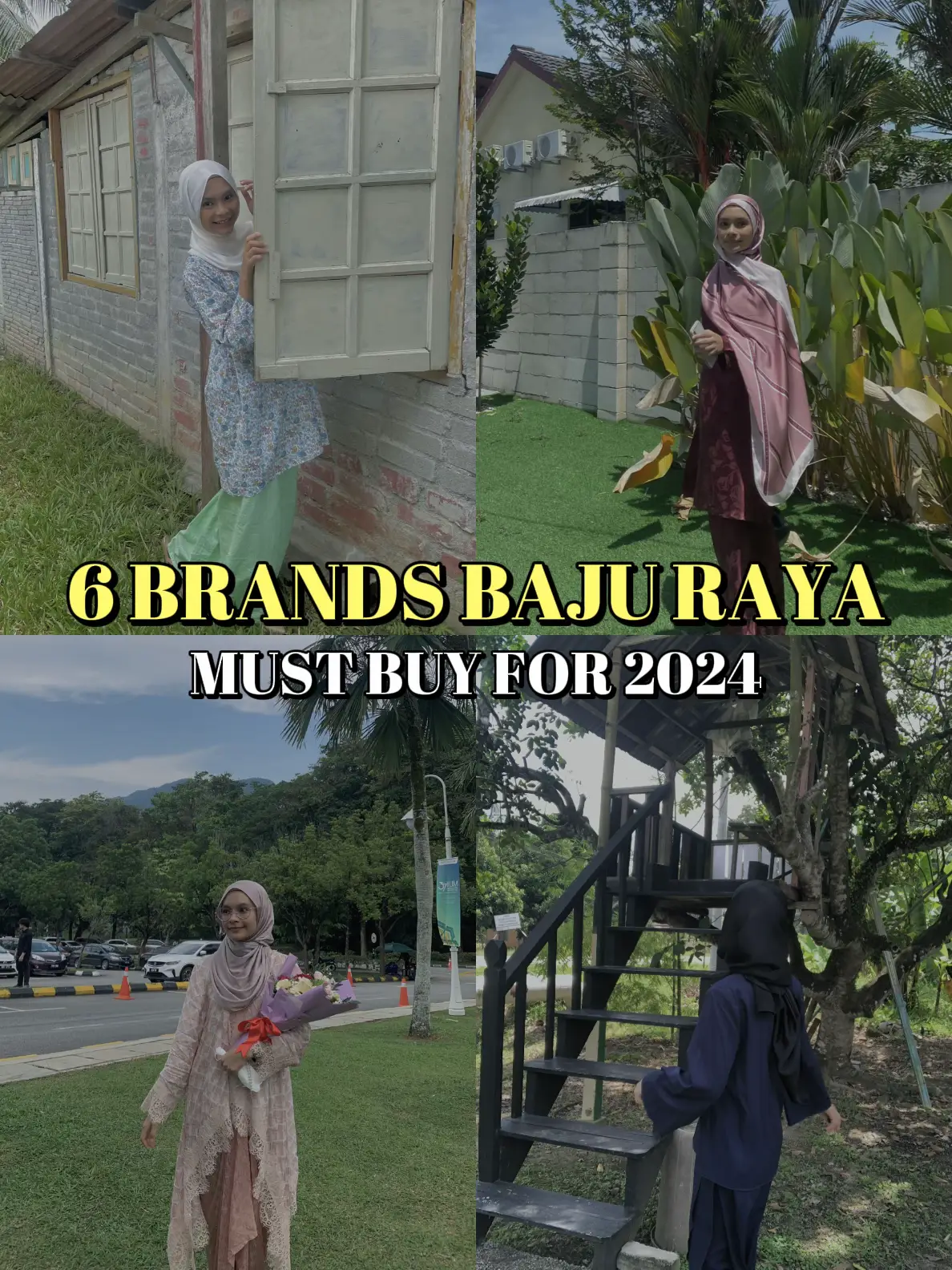 6 Brands Baju Raya Must Try for 2024!! 🥻👚 | Galeri disiarkan oleh ...