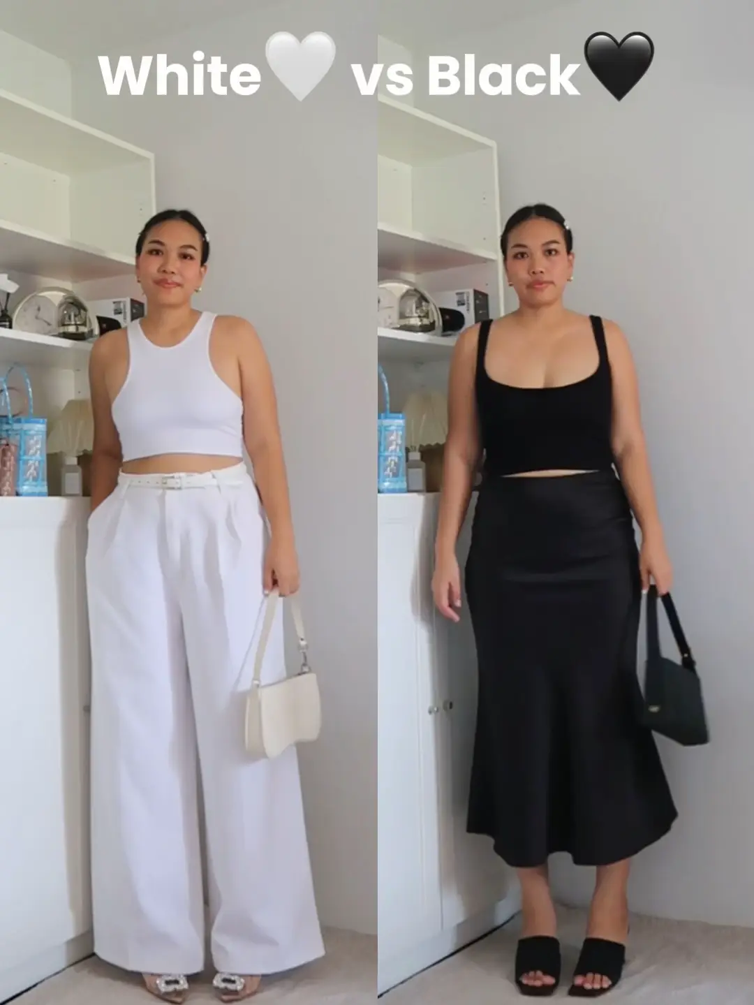 Black and White outfit ideas 🖤🤍 | วิดีโอที่เผยแพร่โดย t e w___ | Lemon8