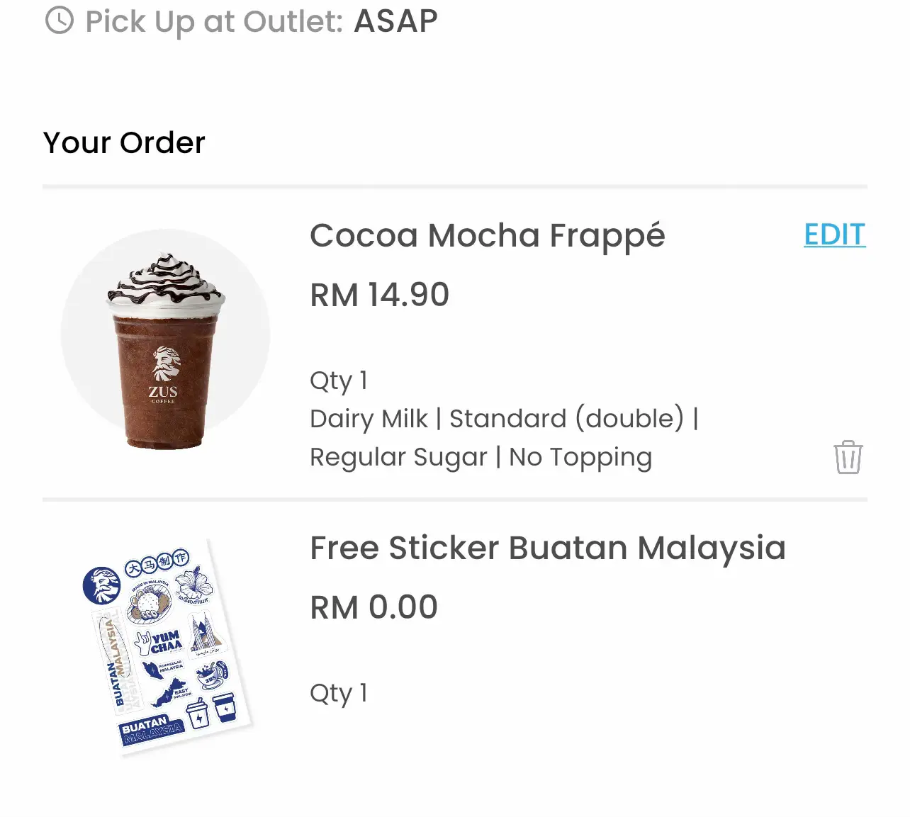 RM6.60 ONLY ‼️ ZUS COFFEE PROMO 💰(free stickers) | Galeri disiarkan ...