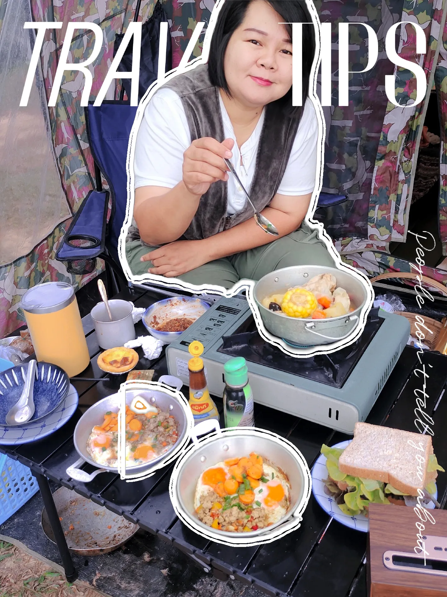 รีวิวเมนูแคมป์ปิ้ง ไข่กะทะ | แกลเลอรีที่โพสต์โดย Tatar Tan | Lemon8