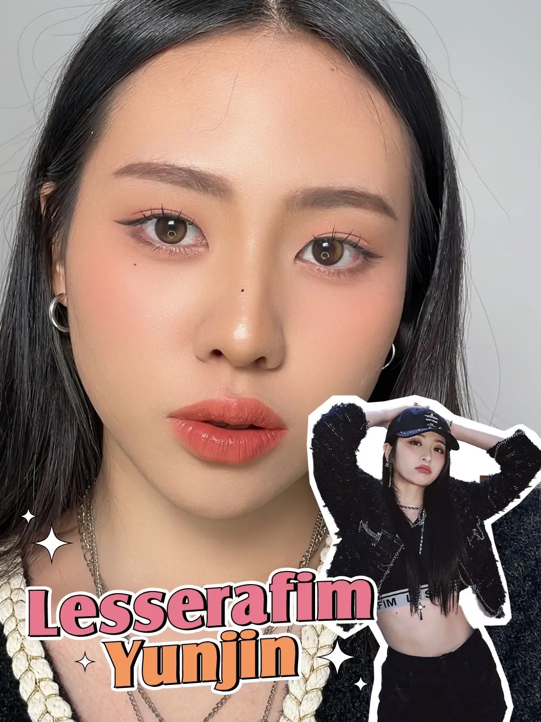 YUNJIN LESSERAFIM MAKEUP 🪽 | Video dipublikasikan oleh regina | Lemon8