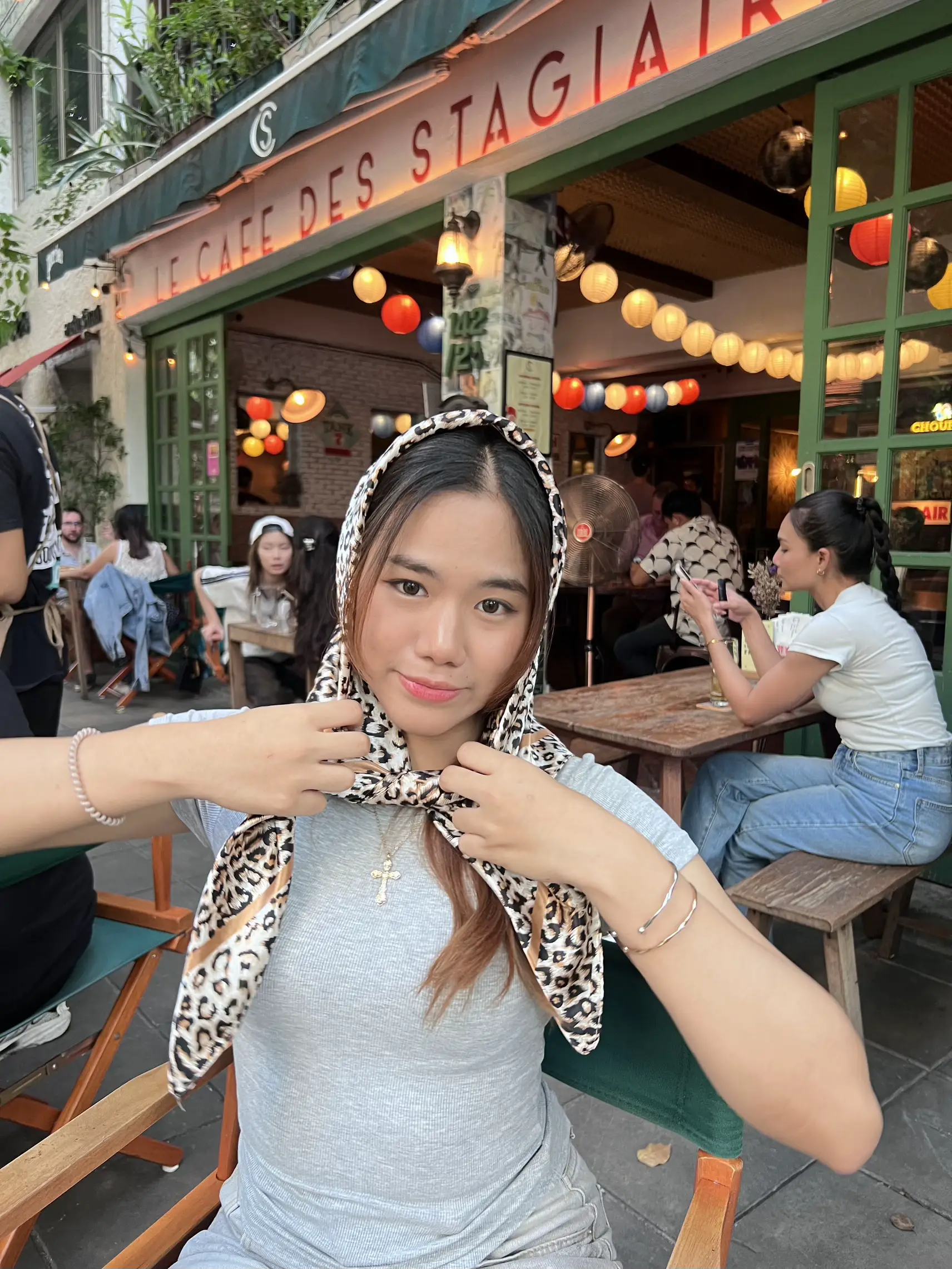 Triangle headband styles ผ้าโพกหัวสามเหลี่ยม | แกลเลอรีที่โพสต์โดย md• | Lemon8