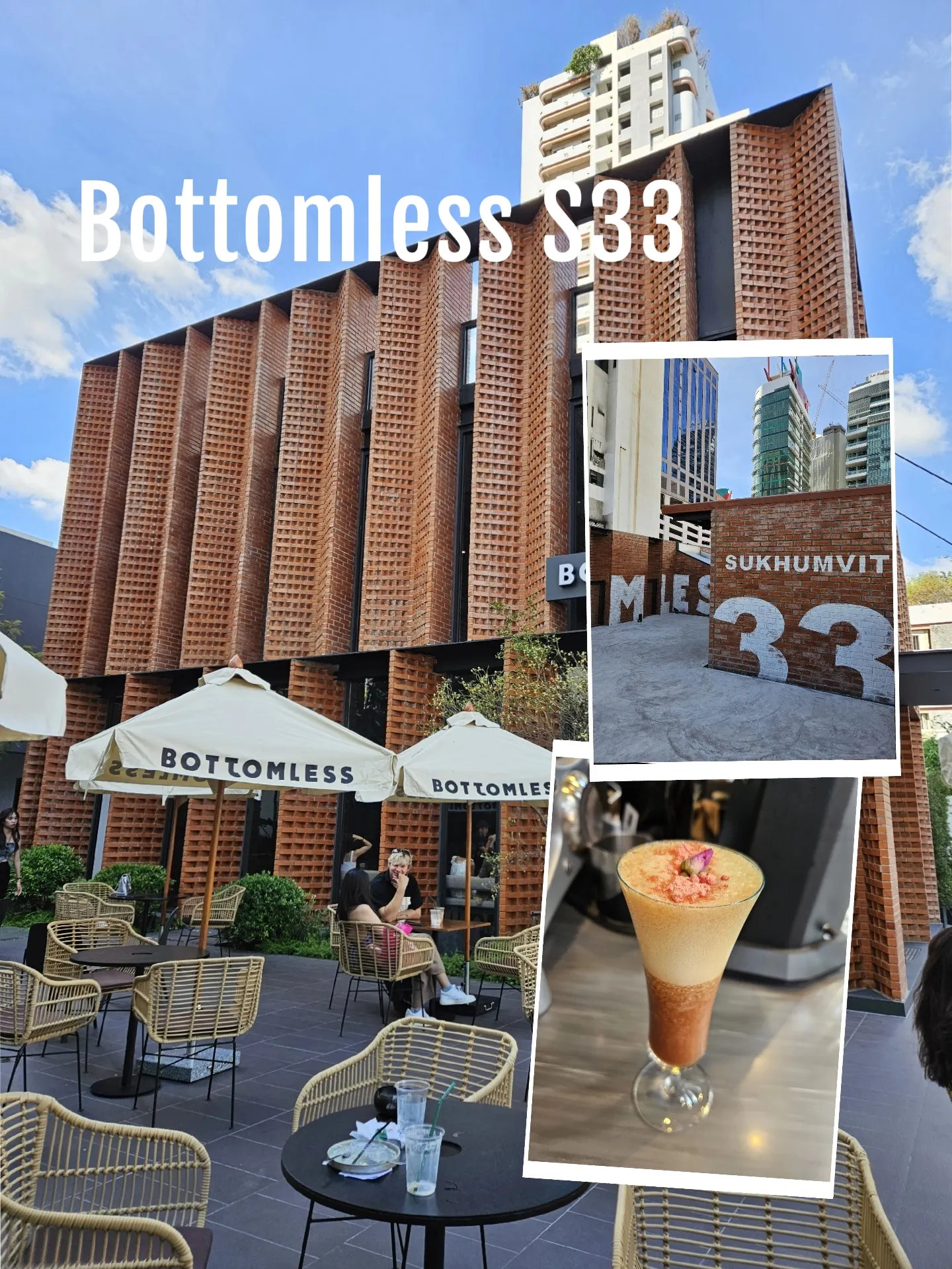 Bottomless S33 คาเฟ่เท่ห์ๆย่านพร้อมพงษ์ | แกลเลอรีที่โพสต์โดย JenTayDua | Lemon8