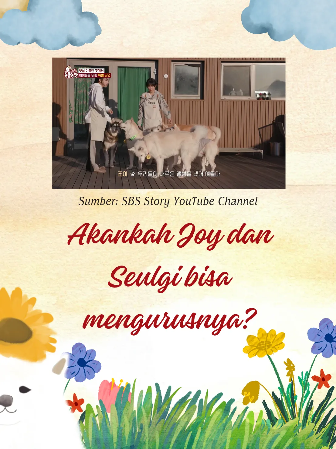 JOY SEULGI NGURUS 11 GUGUK GEMAS😱BISA GAK YA⁉️ | Galeri diposting oleh ...