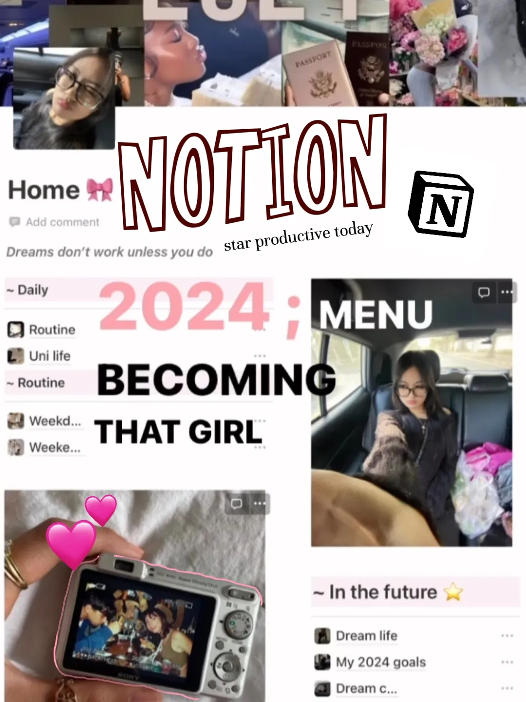 notion app 🩷🌷🎀 ทำให้ชีวิต productive มากขึ้น ♡>