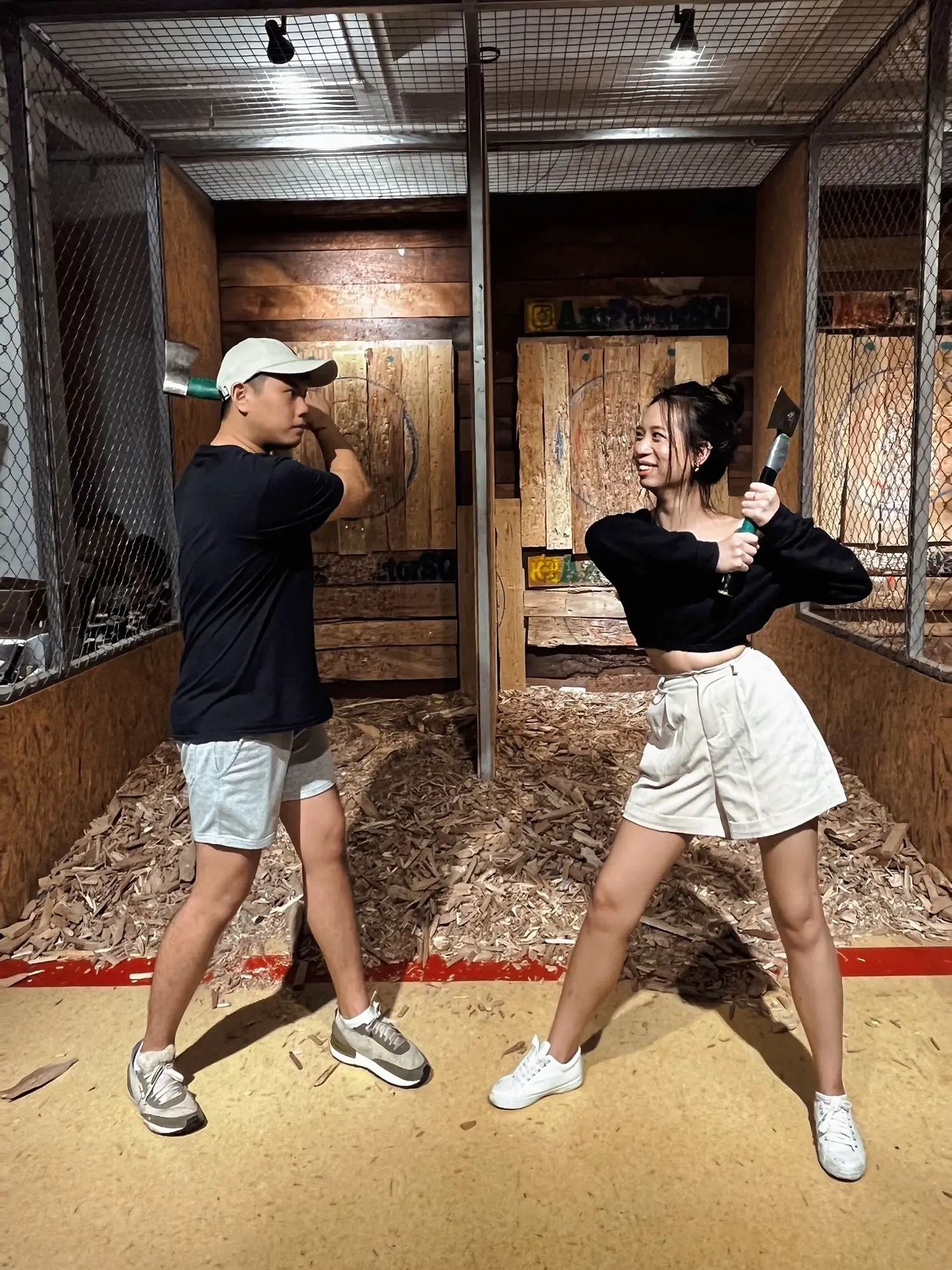 Axe throwing gone wrong 😳 | Gallery posted by Dart | Lemon8