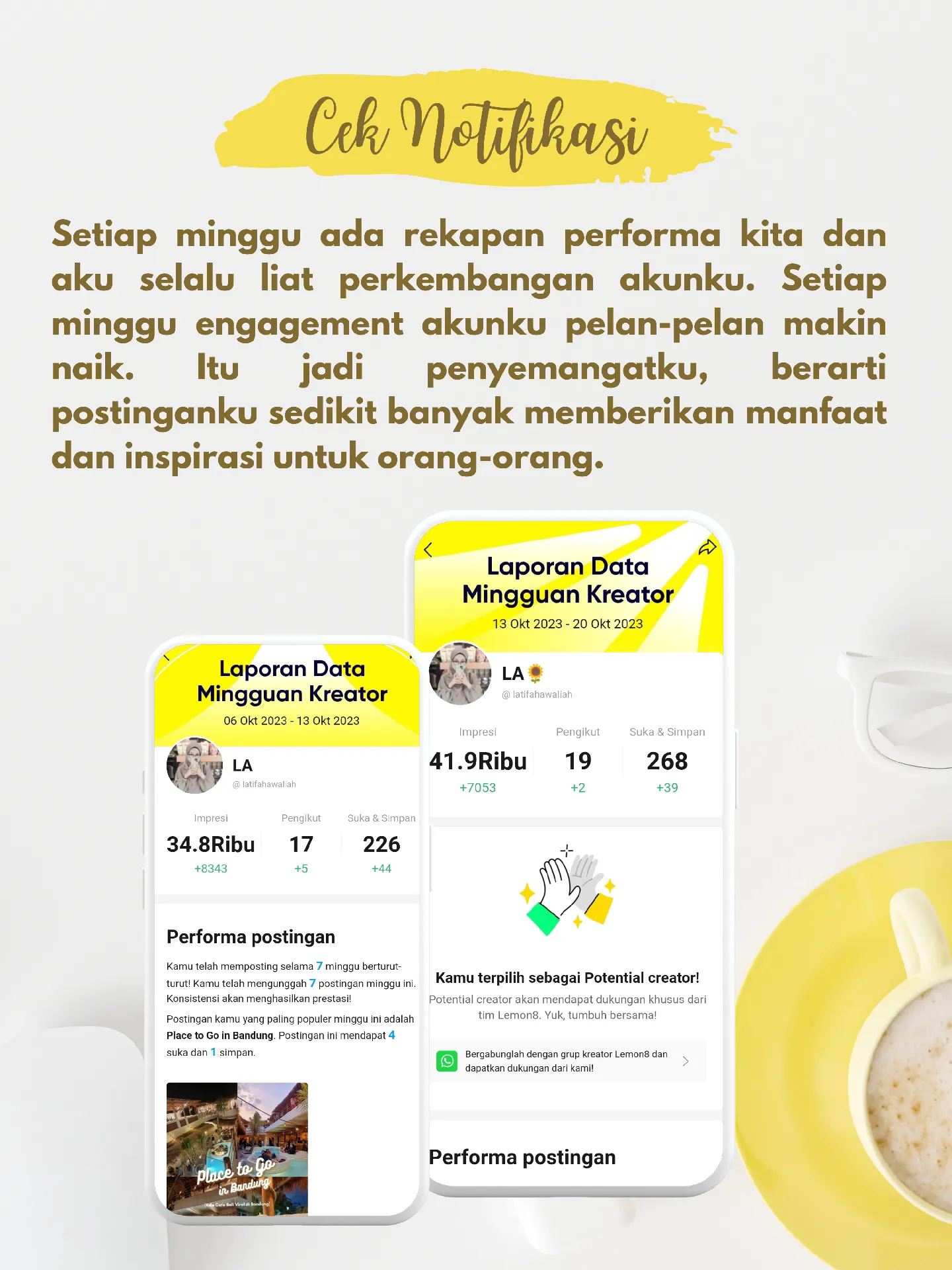 JADI POTENTIAL CREATOR KARNA PAKE CARA INI‼️ | Galeri diposting oleh LA | Lemon8