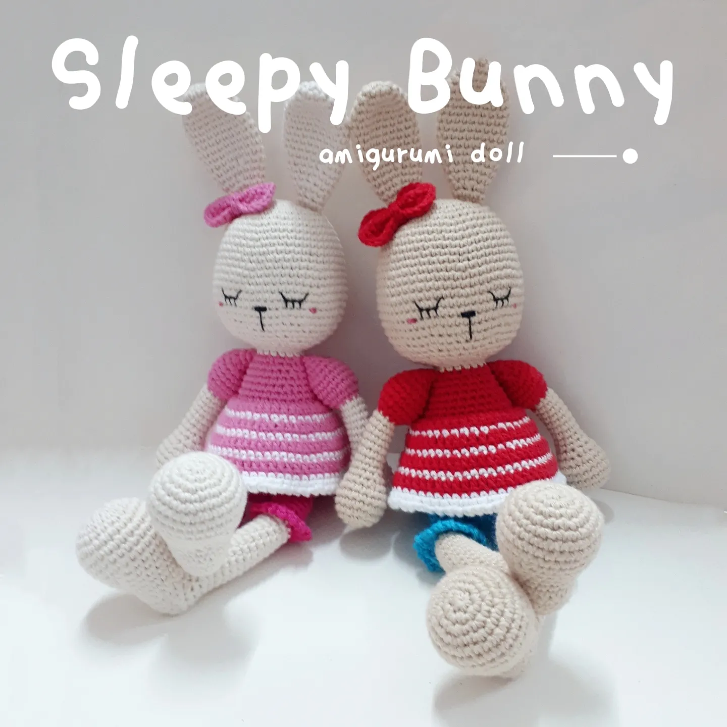 Sleepy bunnies🐇🥴 | แกลเลอรีที่โพสต์โดย บ้านไหมปลายเข็ม | Lemon8