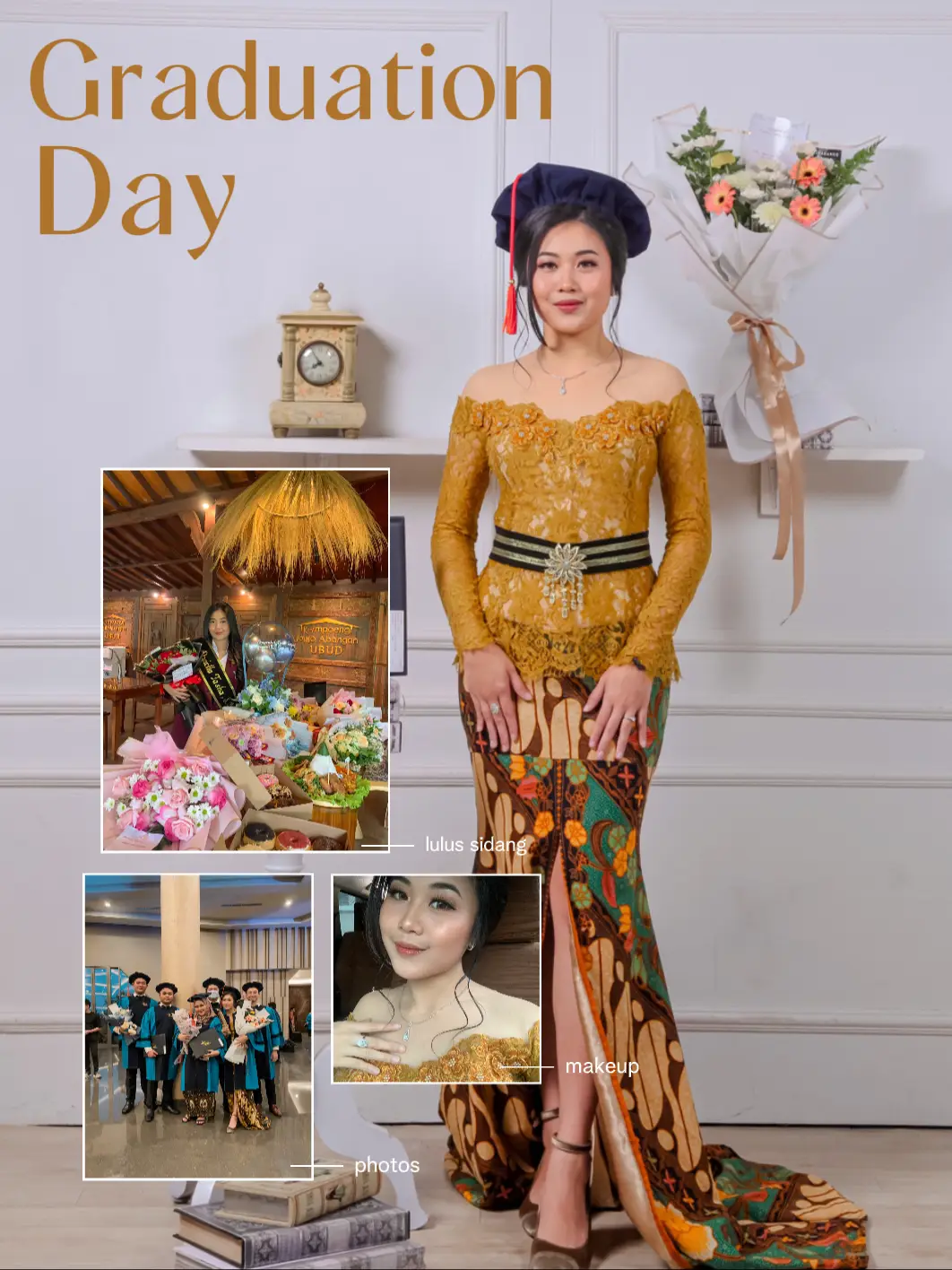 GRADUATION DAY! 👩‍🎓🎓😍 | thesis | outfit | makeup🥰 | Galeri diposting ...