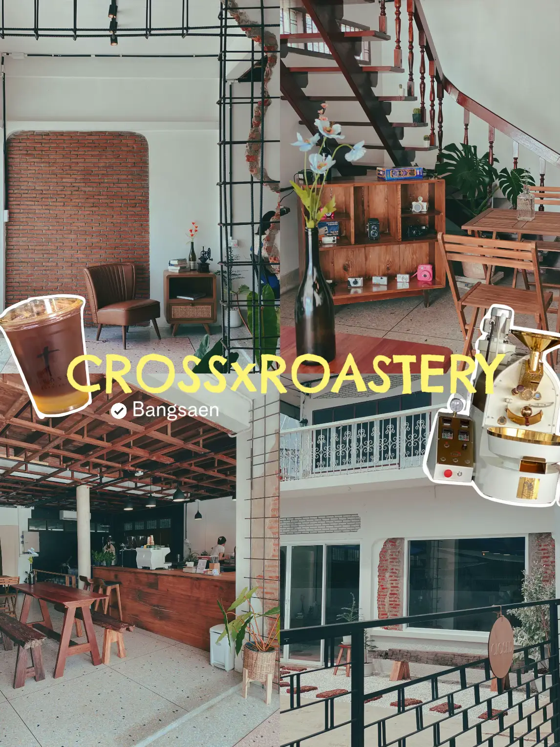 Cross x Roastery บางแสน ชลบุรี | วิดีโอที่เผยแพร่โดย OnOn_Vlog | Lemon8