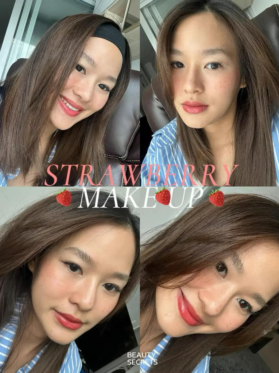มัดรวม! เครื่องสำอางลุค strawberry makeup🍓 | แกลเลอรีที่โพสต์โดย Fon ...