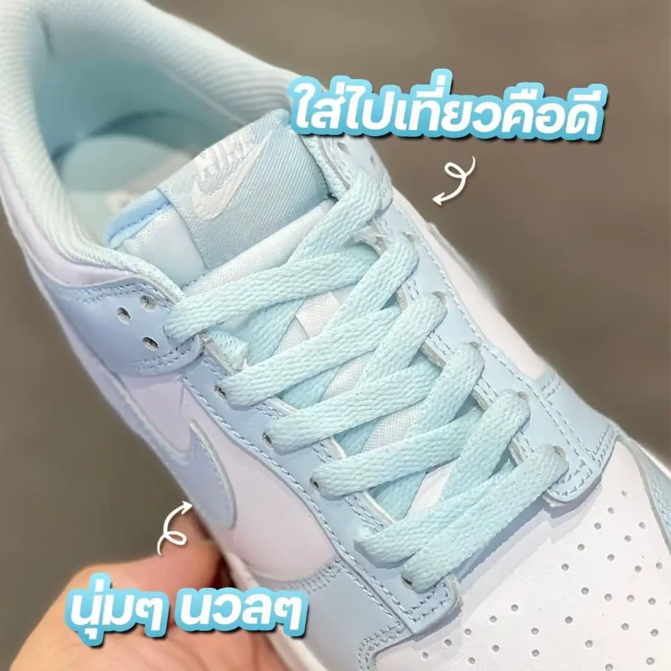 รีวิว รองเท้า Nike สีฟ้าพาสเทล🩵 | แกลเลอรีที่โพสต์โดย Proxumer | Lemon8