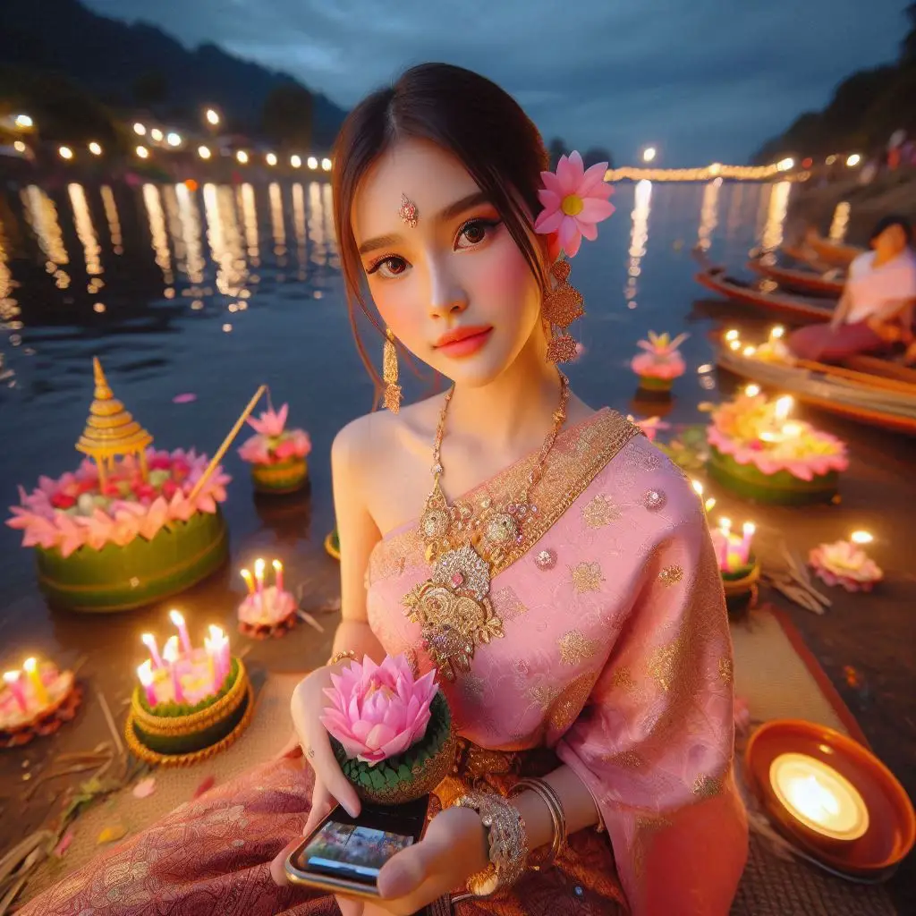 ลอยกระทง ฝึกเจนภาพ Ep.1 | แกลเลอรีที่โพสต์โดย Ava AI นักสร้าง | Lemon8