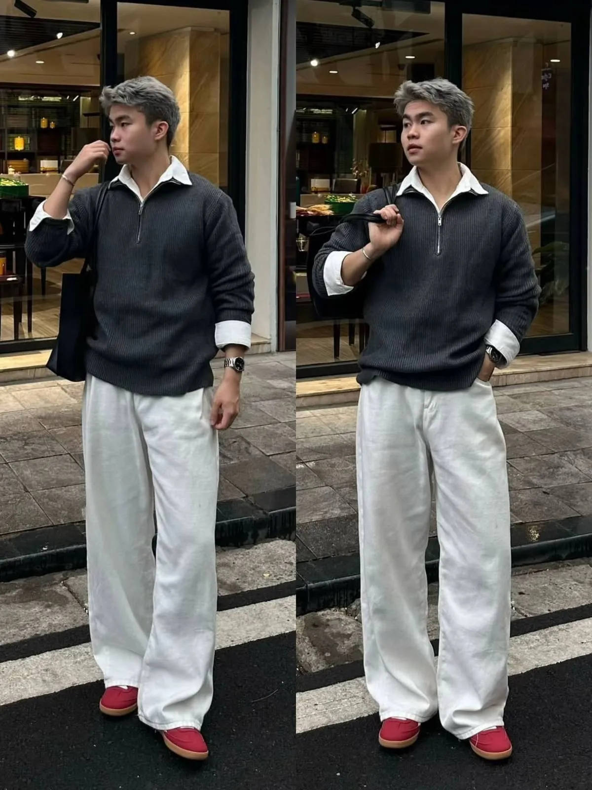 Outfit ideas for mens OOTD 😍 แต่งตัวผู้ชาย📸 | แกลเลอรีที่โพสต์โดย Minnie™ | Lemon8