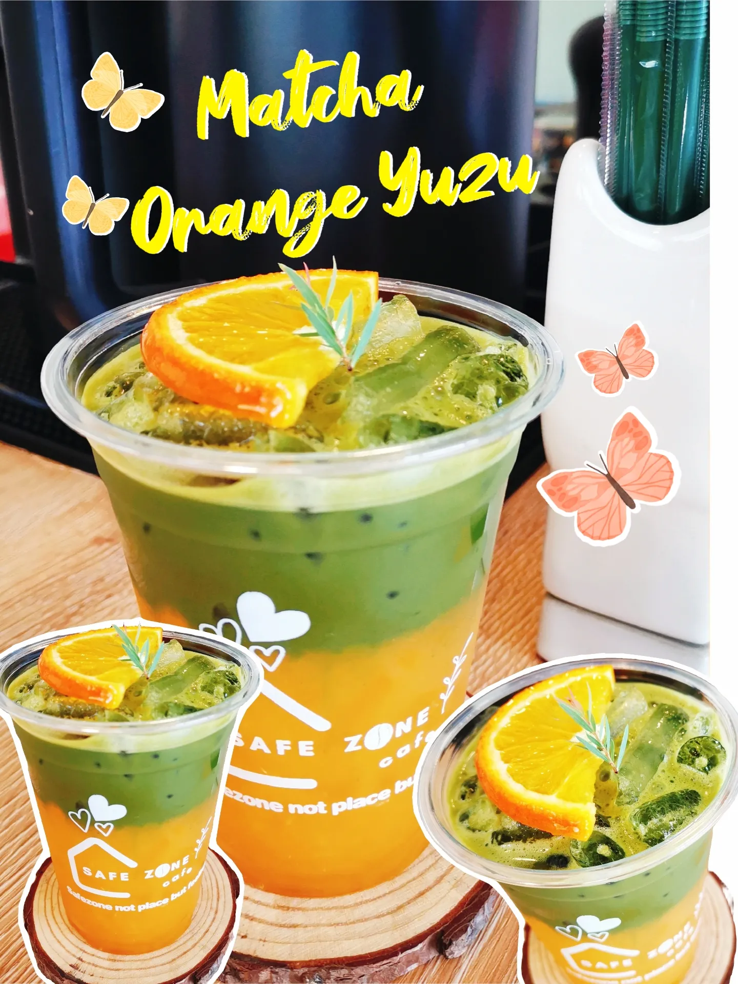 Matcha Orange Yuzu | แกลเลอรีที่โพสต์โดย Safezone Cafe | Lemon8