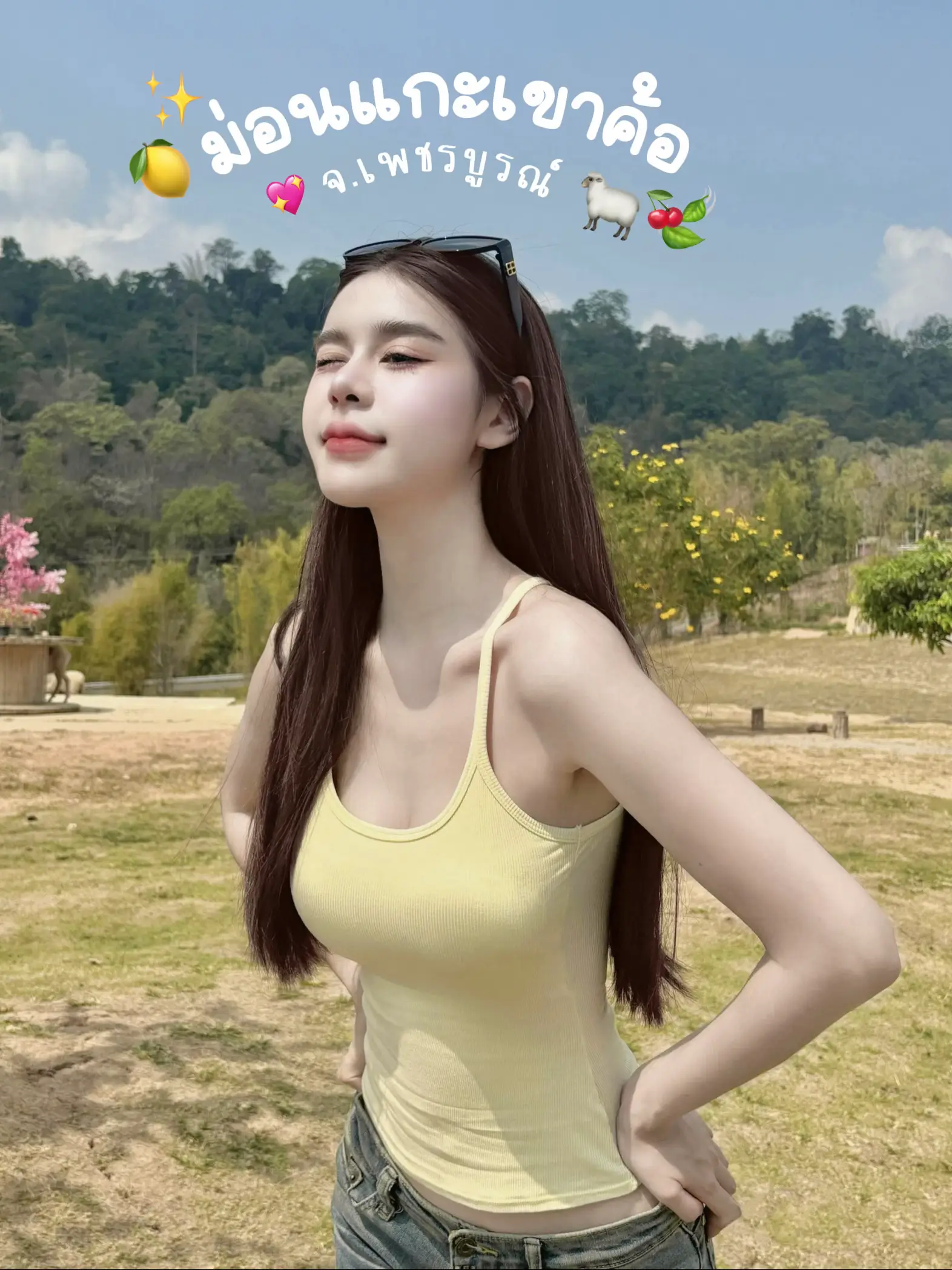 เที่ยวฟาร์มแกะที่ ม่อนแกะ เขาค้อ 🛖🍃 | แกลเลอรีที่โพสต์โดย AOMLET ♡. | Lemon8