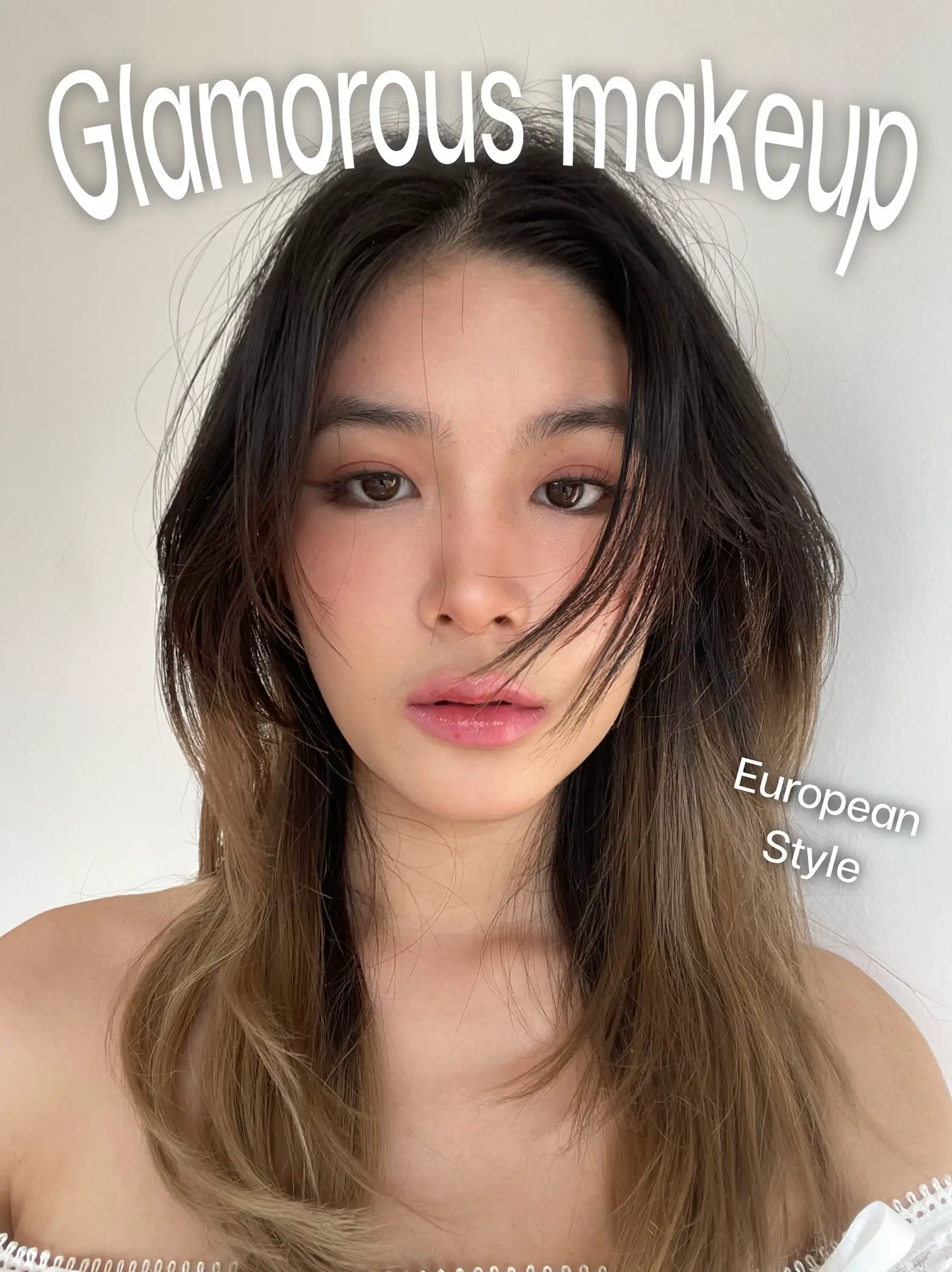 How to แต่งลุค Glamorous makeup | European style👱🏼‍♀️💫🎆 | แกลเลอรีที่โพสต์โดย kradardsaii | Lemon8