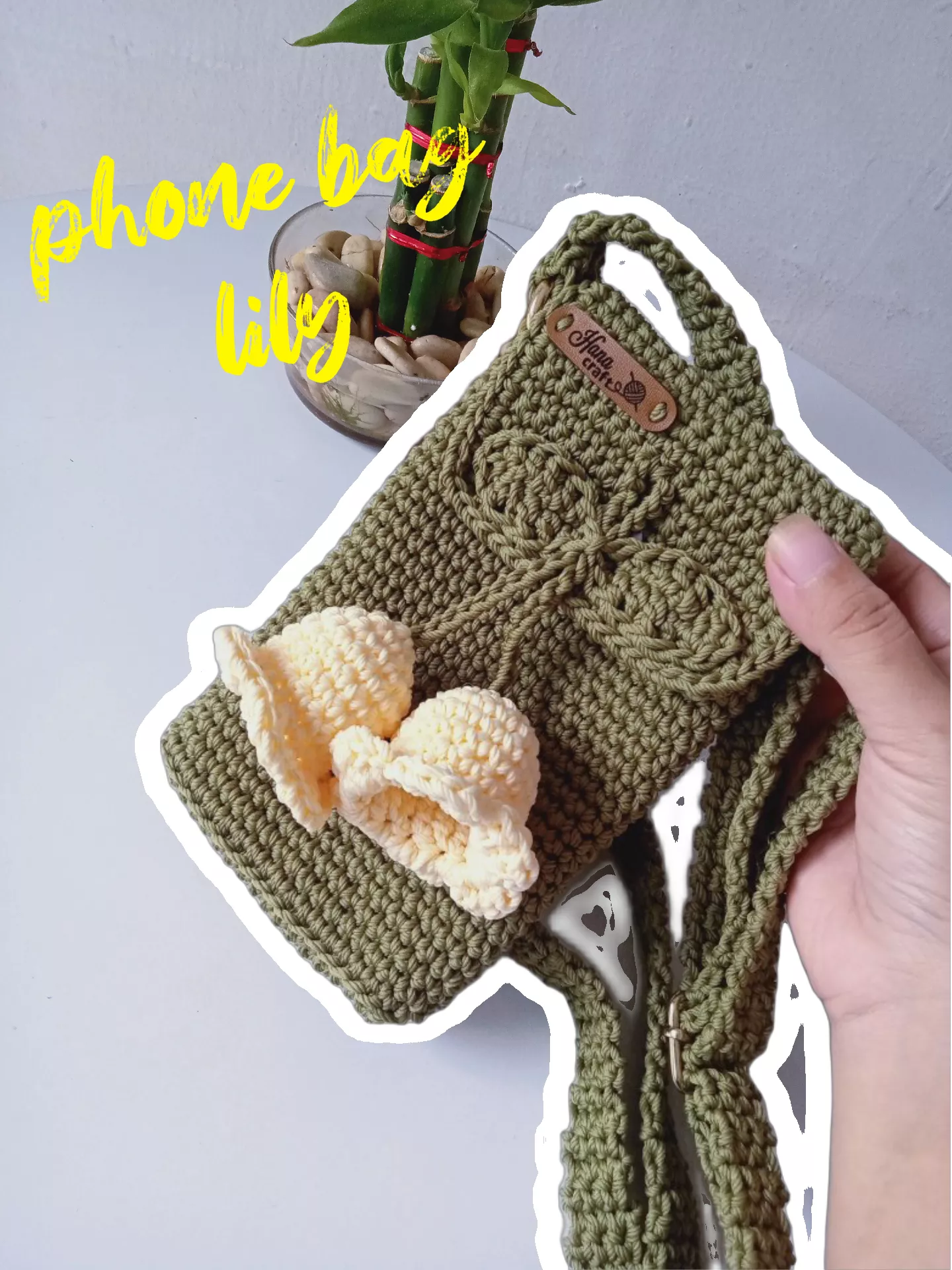 Modal 1 gulung benang bisa jadi phone bag | Galeri disiarkan oleh Hana.craft | Lemon8