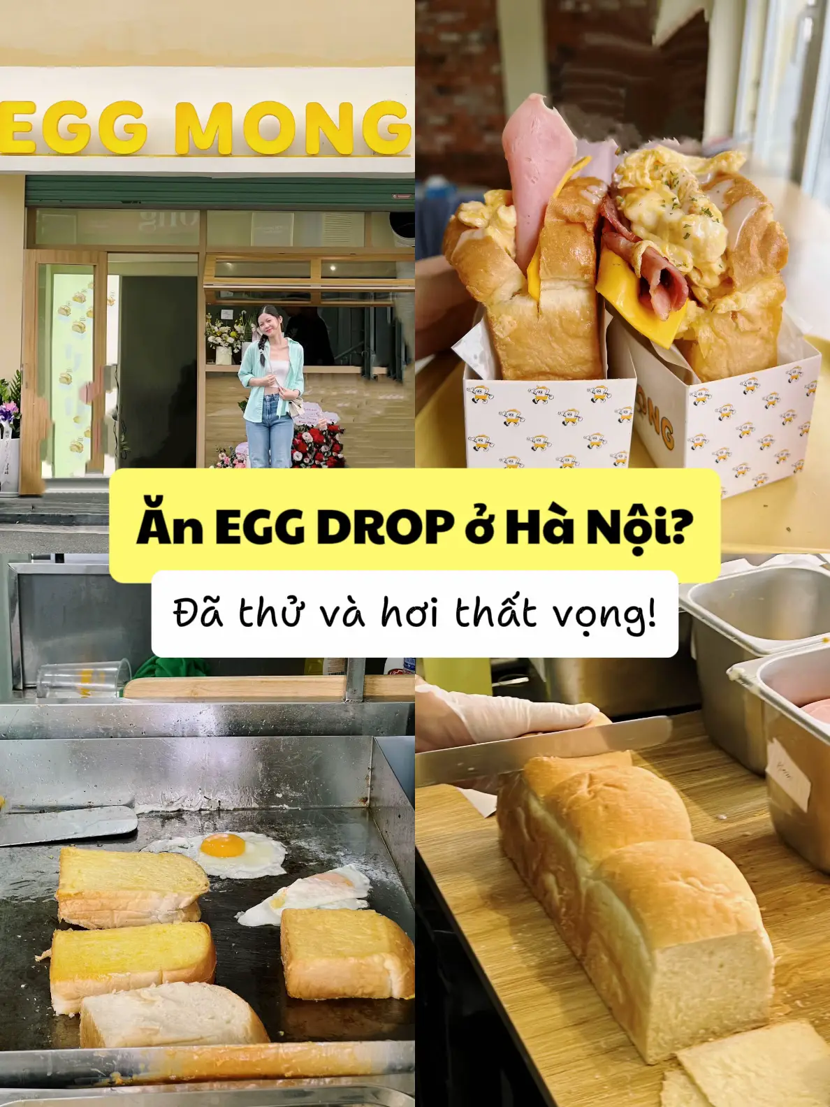“EGG DROP” tại Hà Nội khiến mình hơi thất vọng ☹️ | Bộ sưu tập do Lít đăng | Lemon8