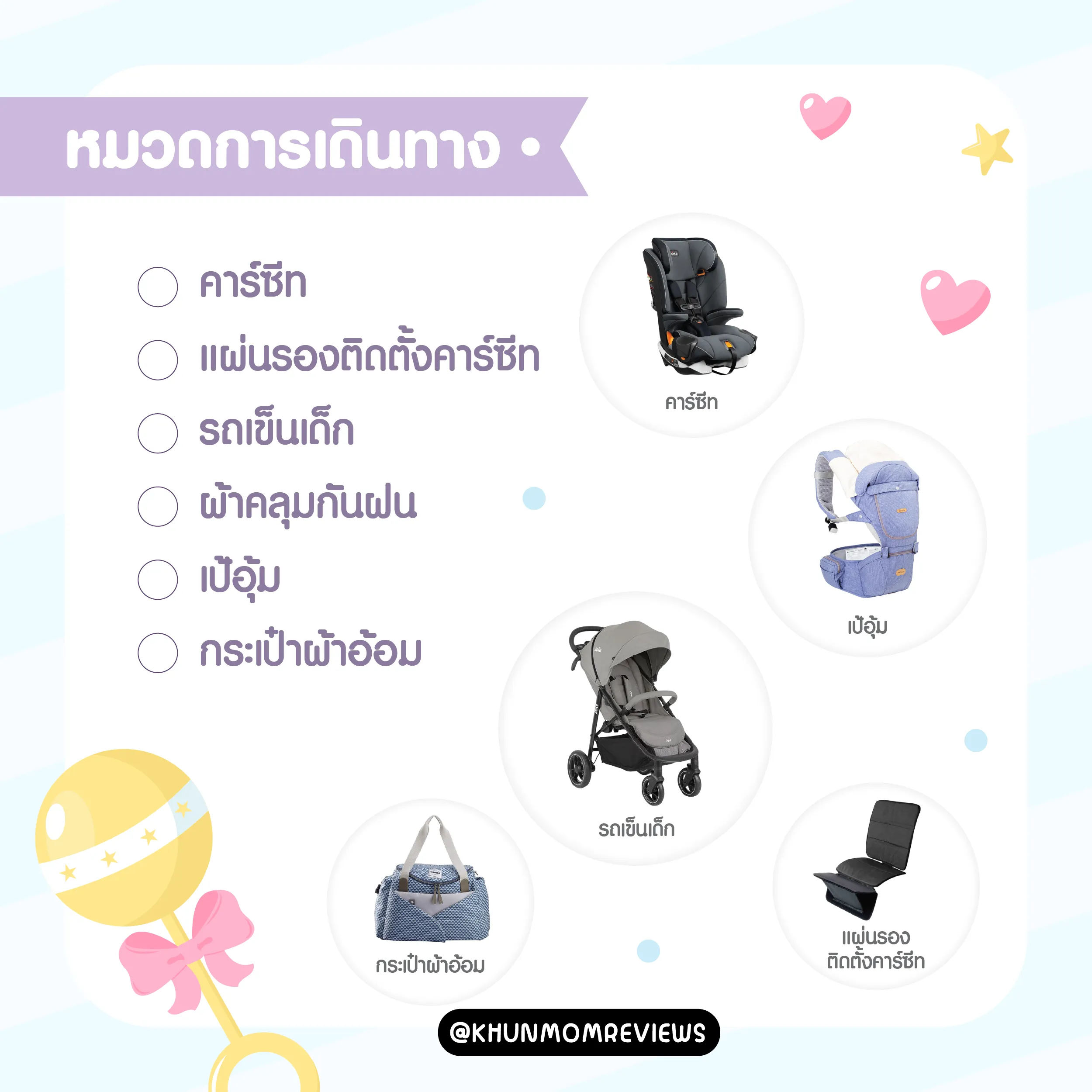 เช็คลิสต์ของเตรียมคลอด🧸 | แกลเลอรีที่โพสต์โดย KHUN Mom review | Lemon8