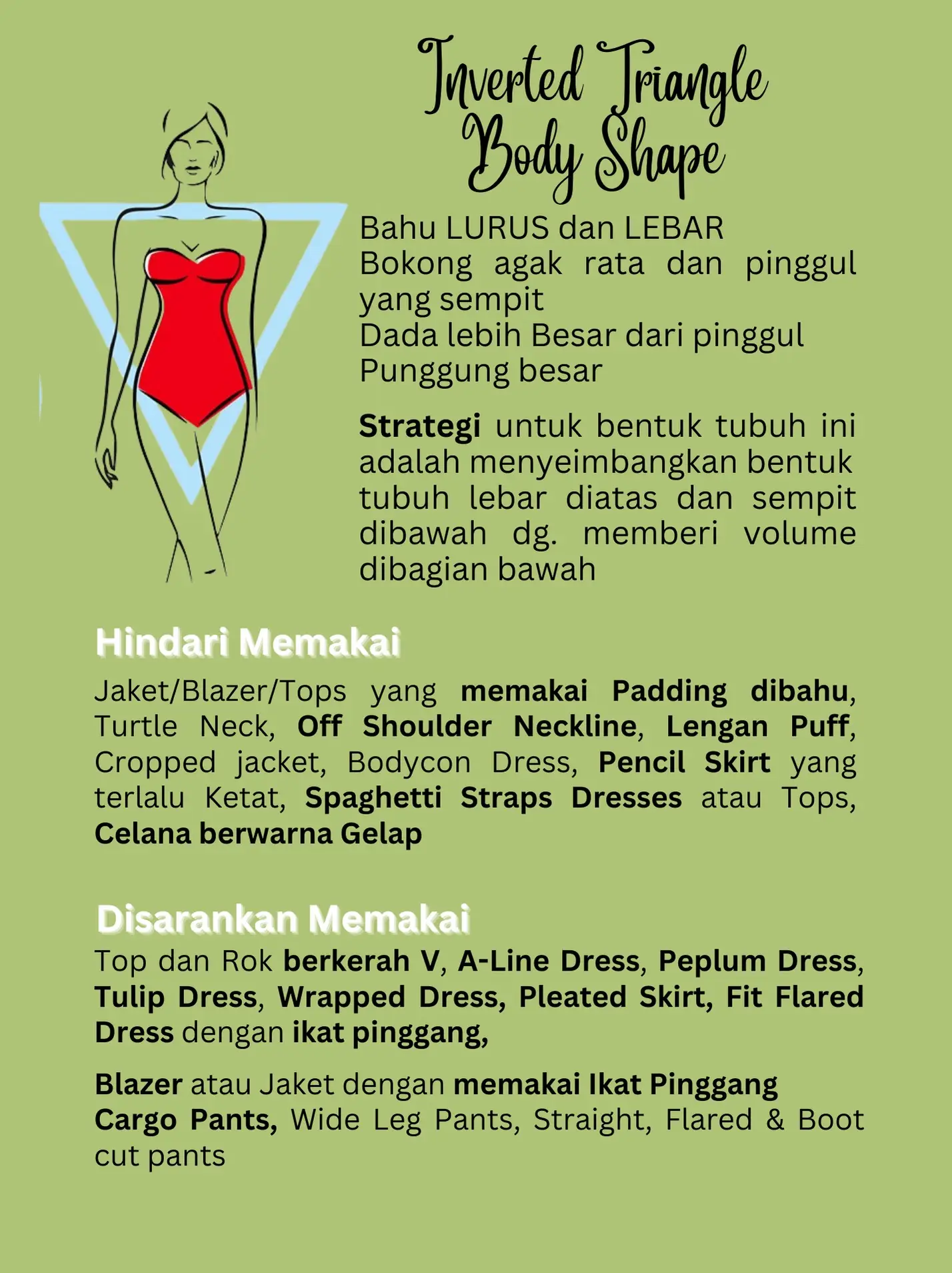 Artis Dengan Bentuk Badan Segitiga Terbalik - Carian Lemon8