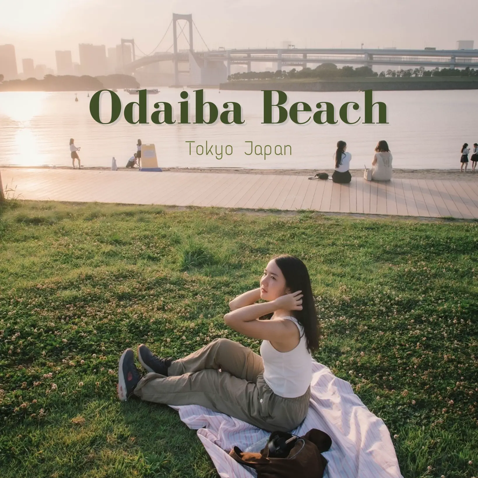 นั่งดูพระอาทิตย์ตกใกล้โตเกียว ที่ ‘odaiba’ | แกลเลอรีที่โพสต์โดย Mood Mod.Wut | Lemon8